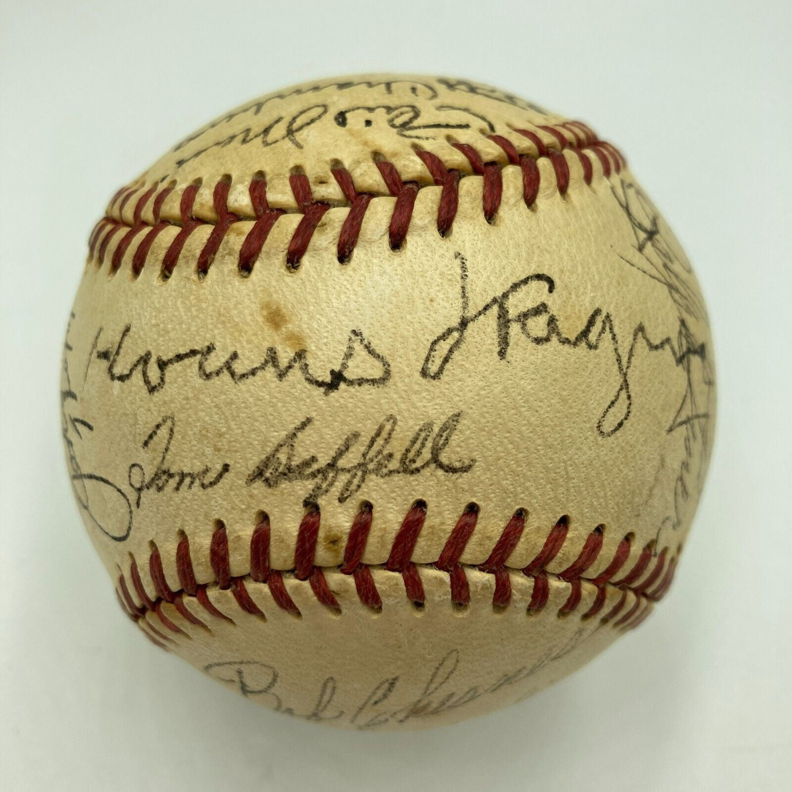 Honus Wagner Sweet Spot 1949 Pittsburgh Pirates Team Signed Baseball ...