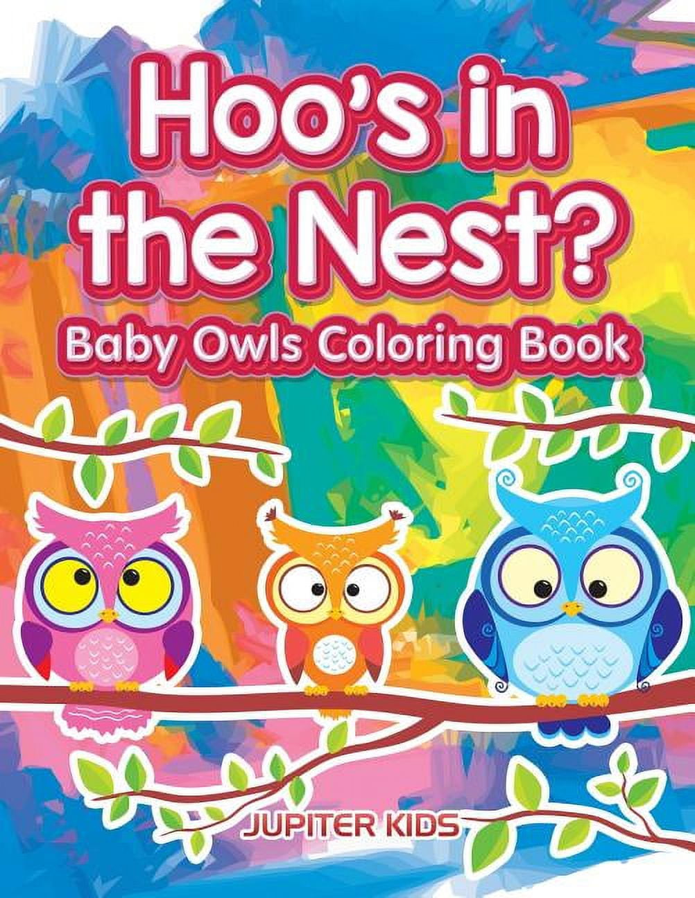 Hoo's in the Nest? Baby Owls Coloring Book, (Paperback) - Walmart.com