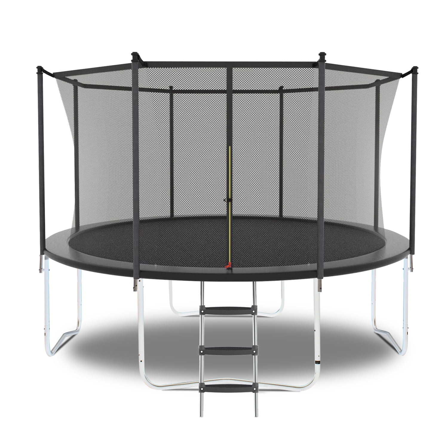HooKung 8ft Trampoline with Enclosure Safety Net Jumping Fun Trampoline ...