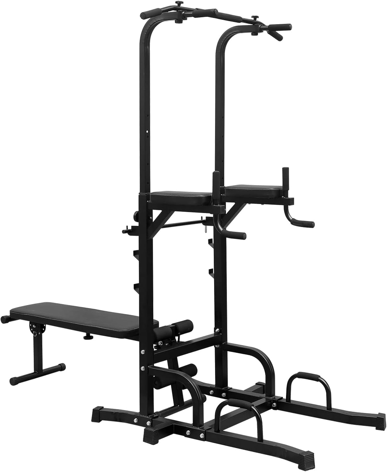 HooKung Adjustable Height Dip Bar Station, Heavy Duty Dip Station for ...
