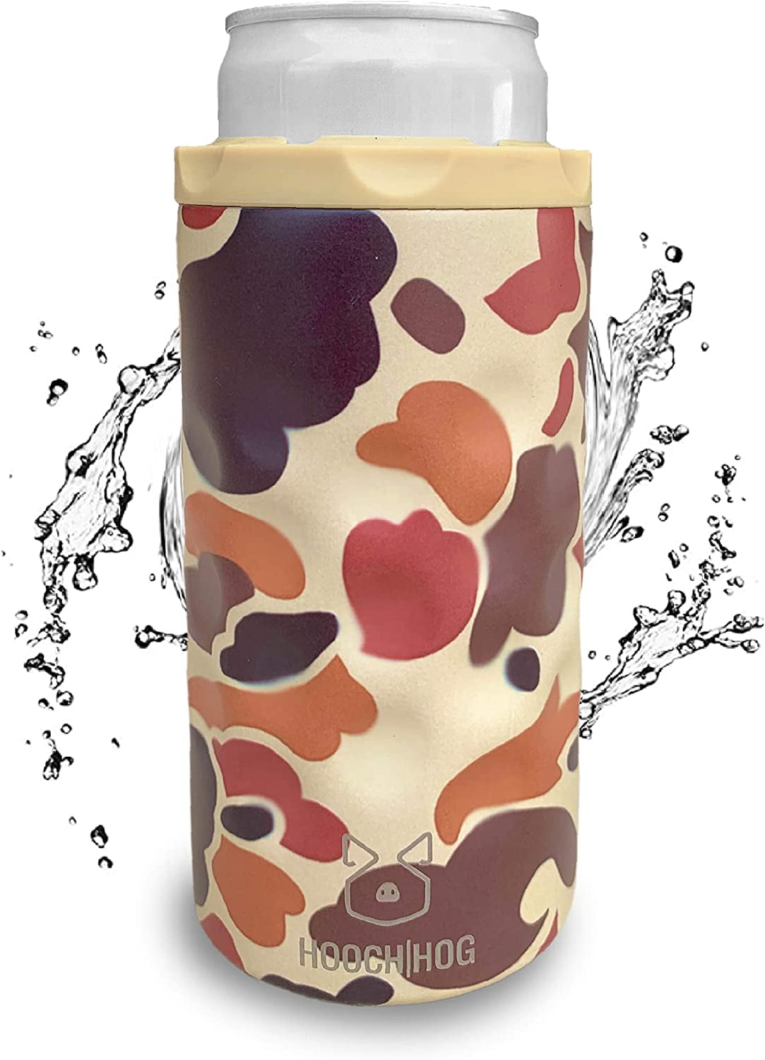 Hooch|Hog Slim Can Cooler - Insulated Stainless Steel Drink Sleeve Fits ...