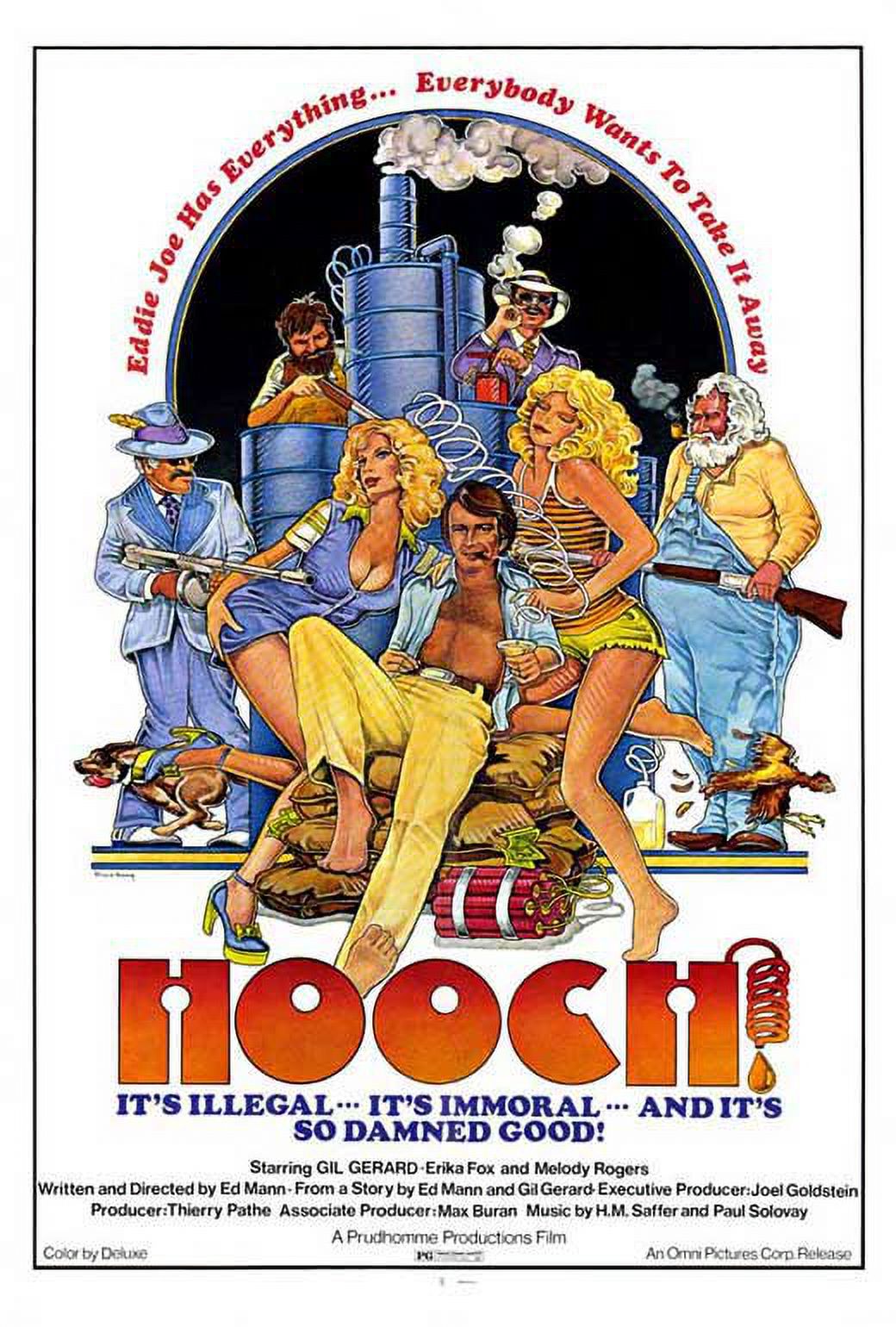 Hooch - movie POSTER (Style A) (27" x 40") (1976) - Walmart.com