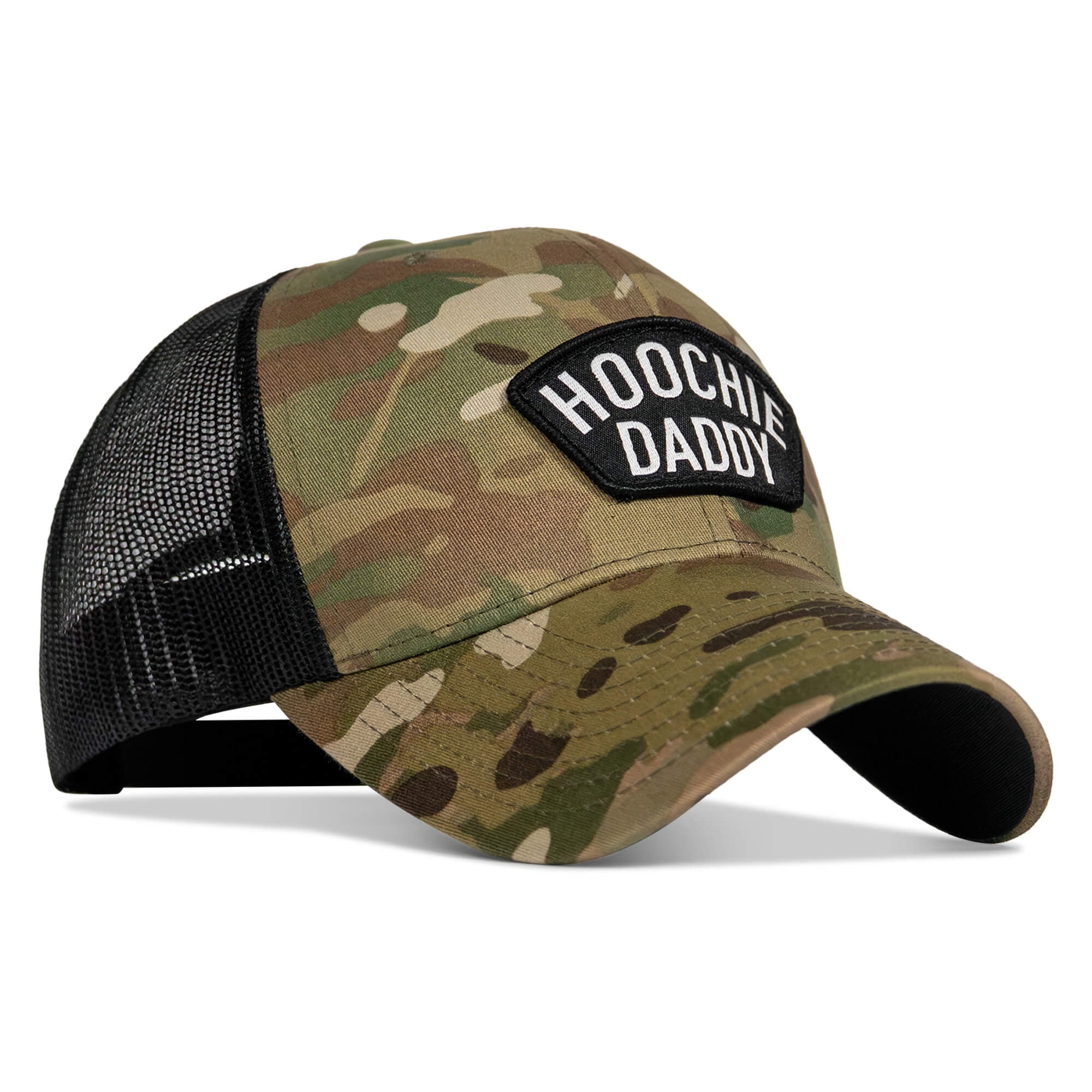 Hoochie Daddy Arched Patch Snapback Hat Multicam / Black - Walmart.com