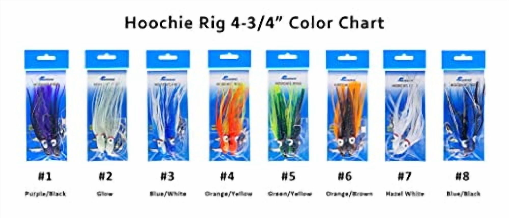 Hoochie Rigs - 3 Colors Combo - 6 Packs - Walmart.com