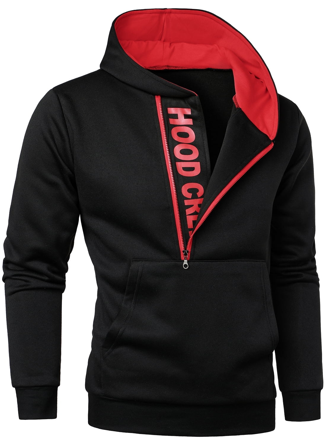 Hood Crew Fashion Men's Hoodies Zip-up Sweatshirts Fleece Long Sleeve ...