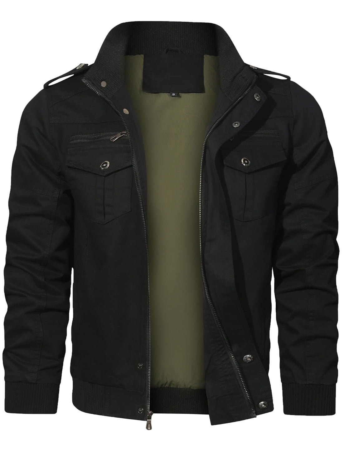 Hood Crew Men's Casual Jackets Windbreaker Outwear Cargo Bomber Jackets ...