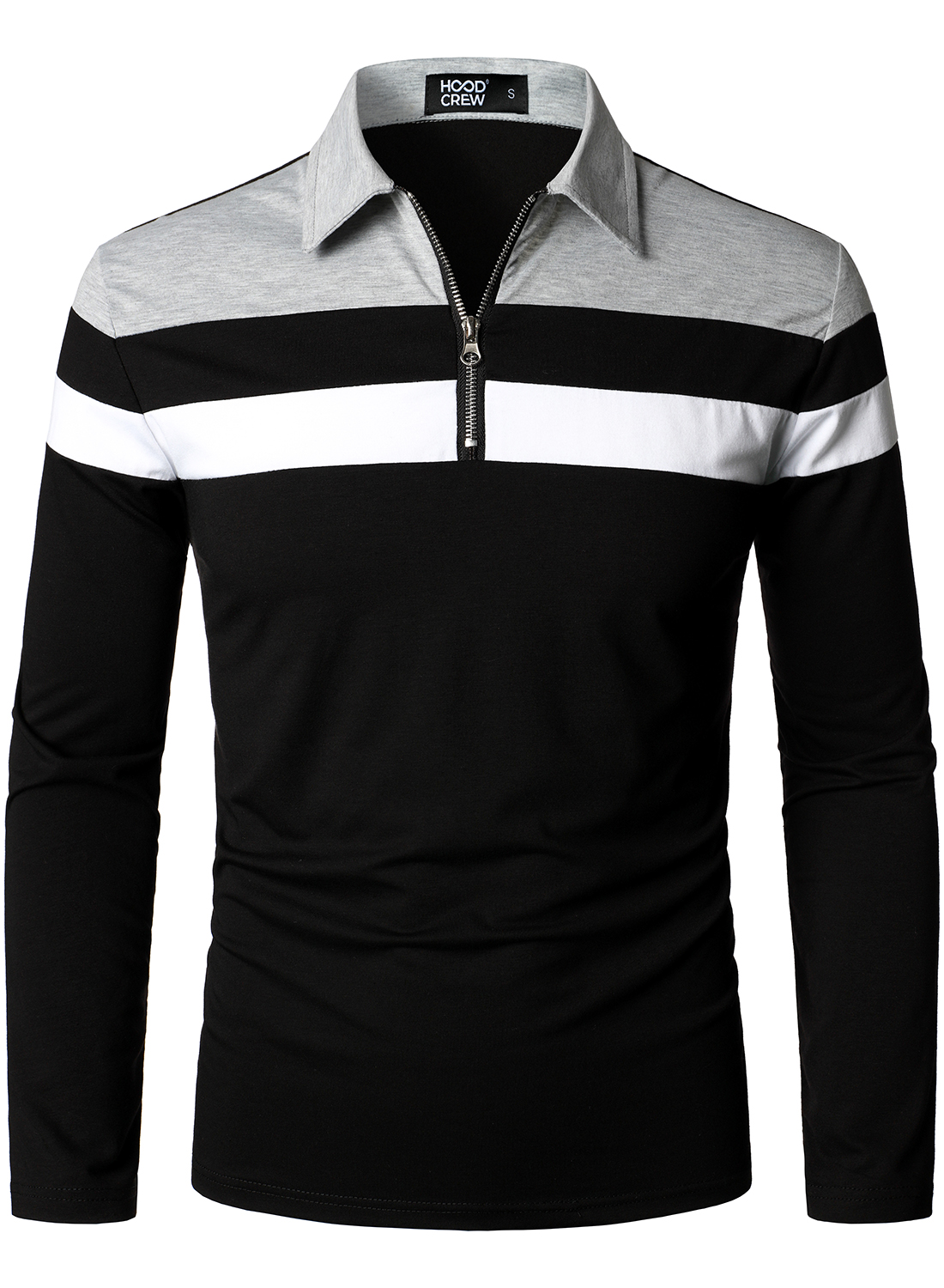 Premium Men Long Sleeve Polo Shirts – Stain Guard Polo Shirts for Men ...