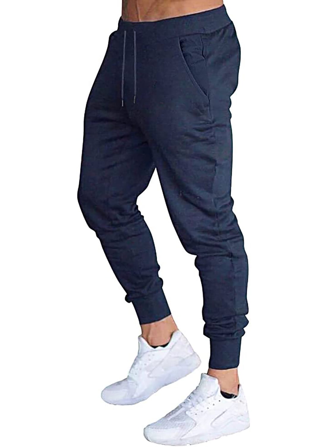 Hood Crew Men's Athletic Slim Joggers, Workout Gym Running Bodybuilding ...