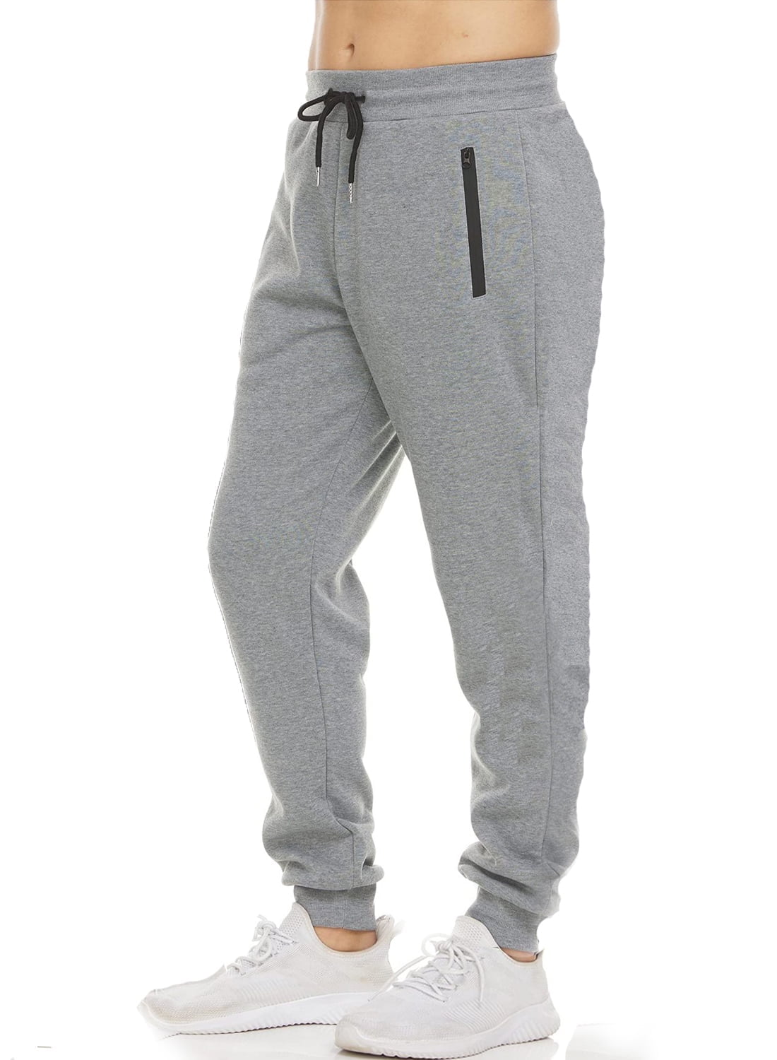 Hood Crew Men's Sweatpants Elastic Drawstring Workout Running Trousers ...