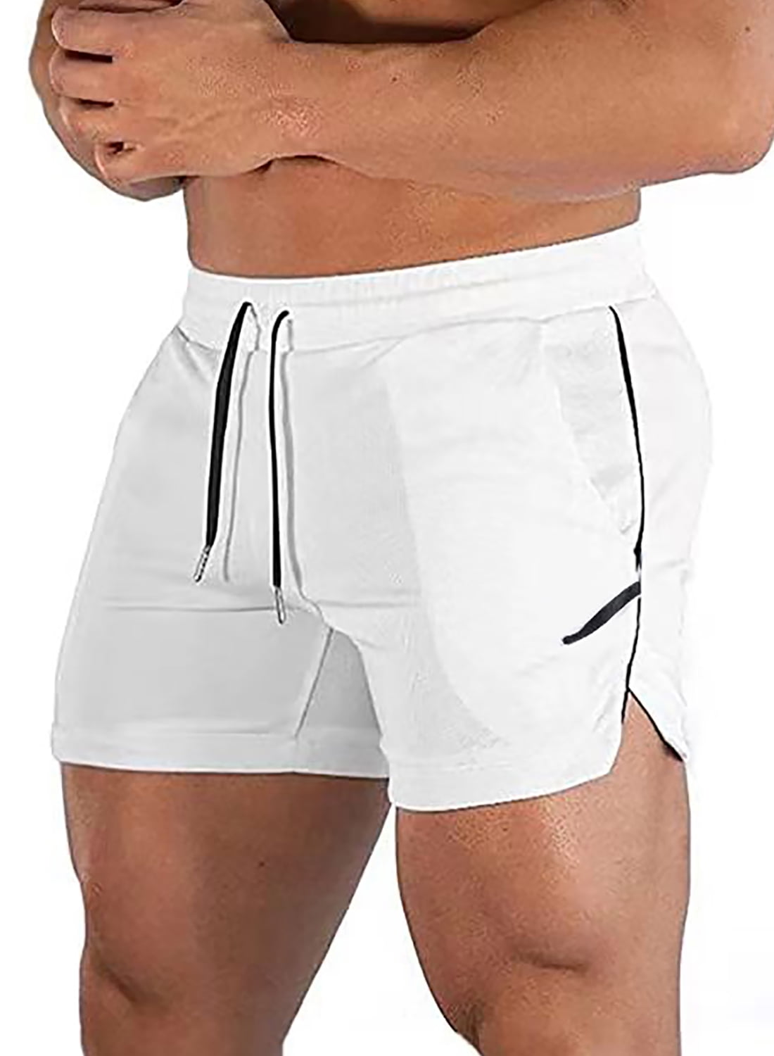 Hood Crew Men's Workout Shorts, Fitness Running Gym Training ...
