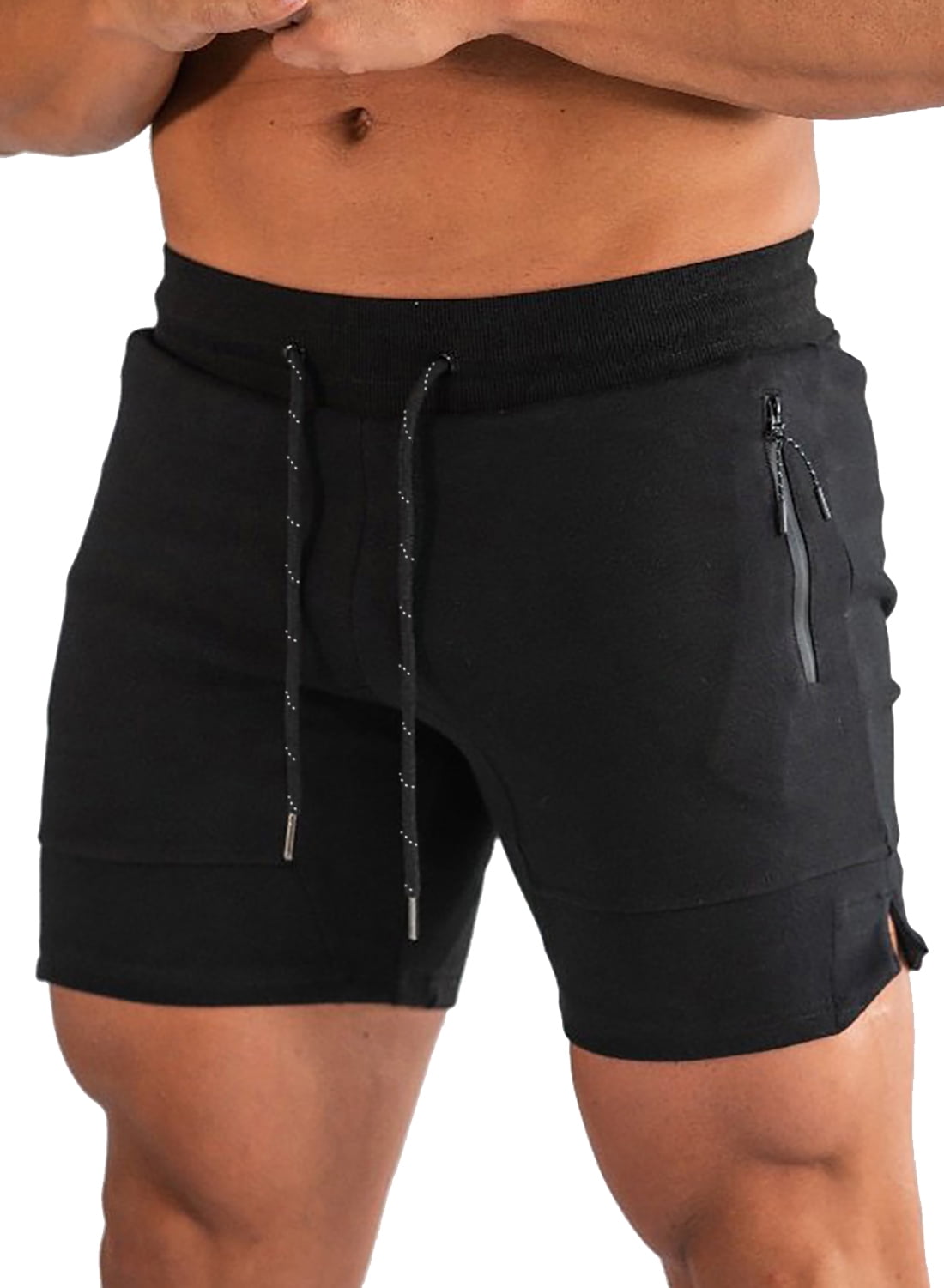Hood Crew Men's Workout Shorts with Pockets Gym Slim Fit Jogger Traning ...