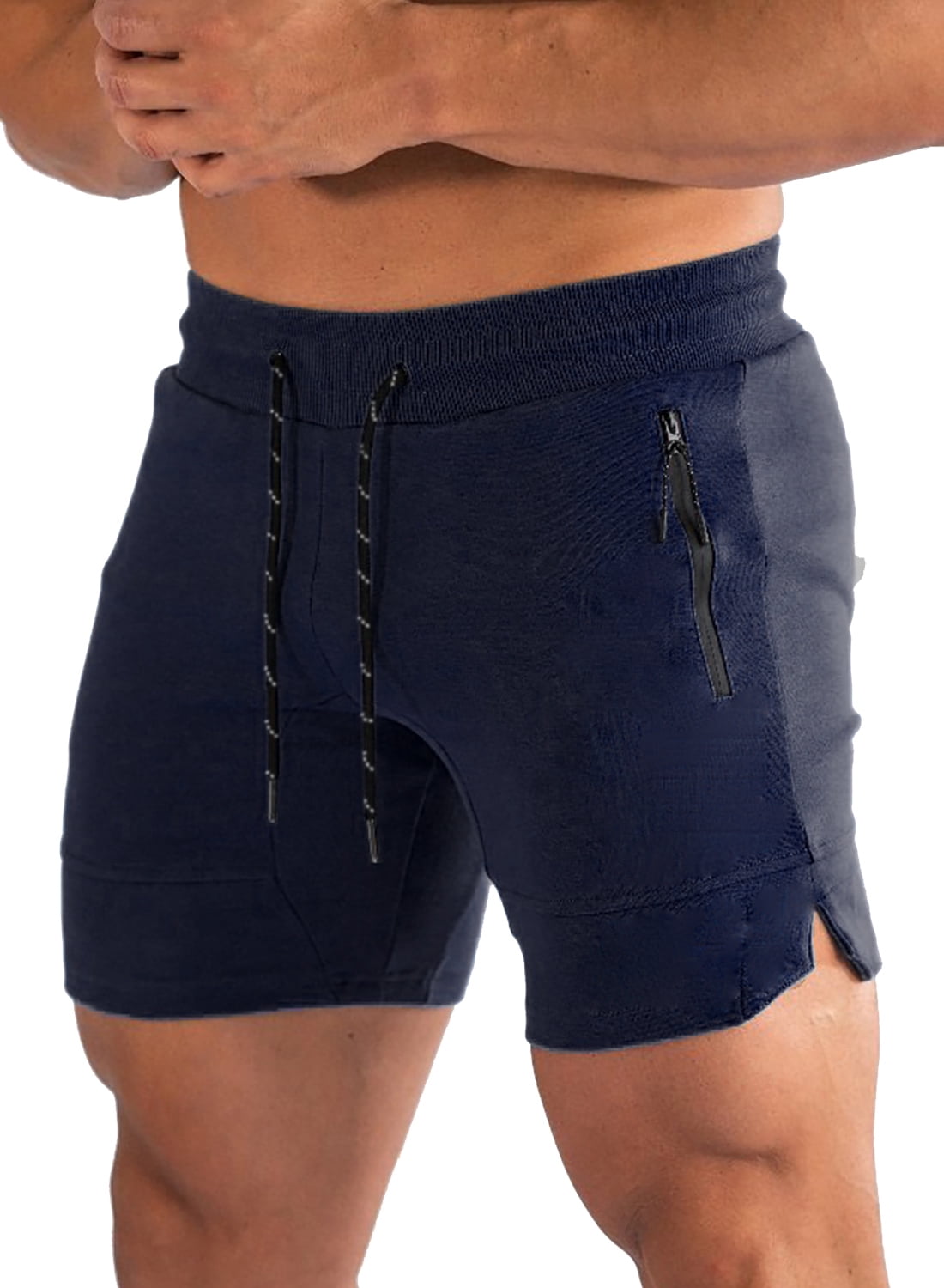 Hood Crew Men's Workout Shorts with Pockets Gym Slim Fit Jogger Traning ...