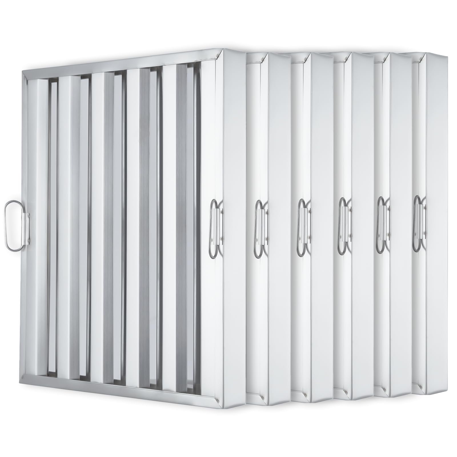 Hood Filter 19.5W x 19.5H Inch, 5 Grooves Commercial Kitchen Range Hood ...