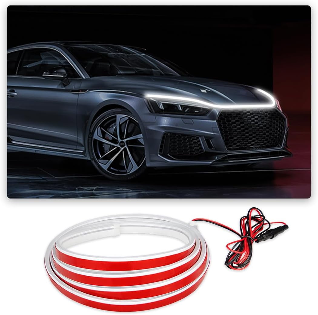 Hood Light Strip, 71 Inch Flexible Strip Daytime Running Lights ...