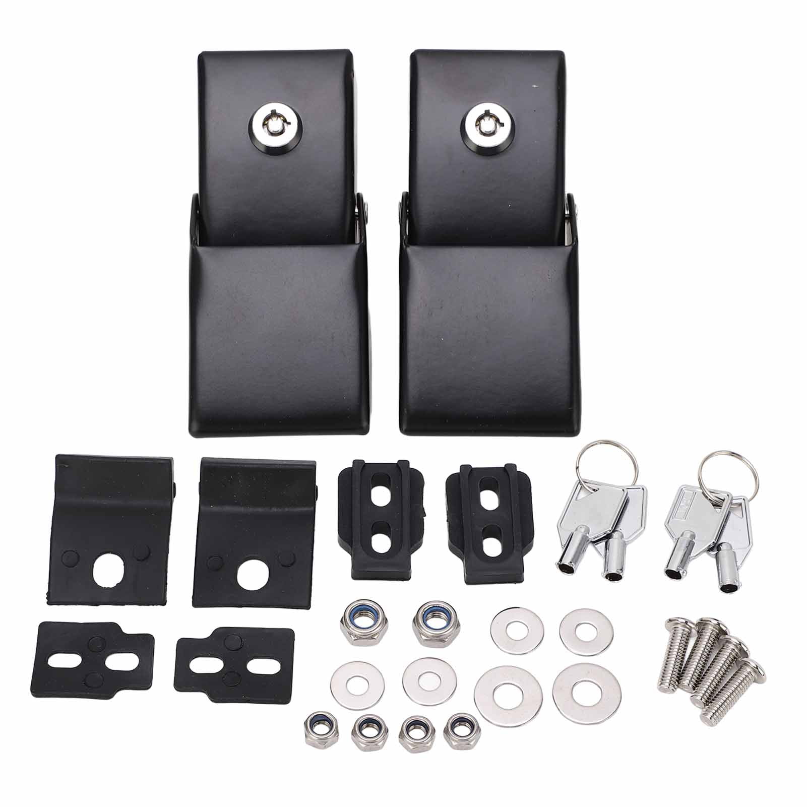 Hood Lock Catch Latches Kit with Keys for Jeep Wrangler JK 2007-2017 ...