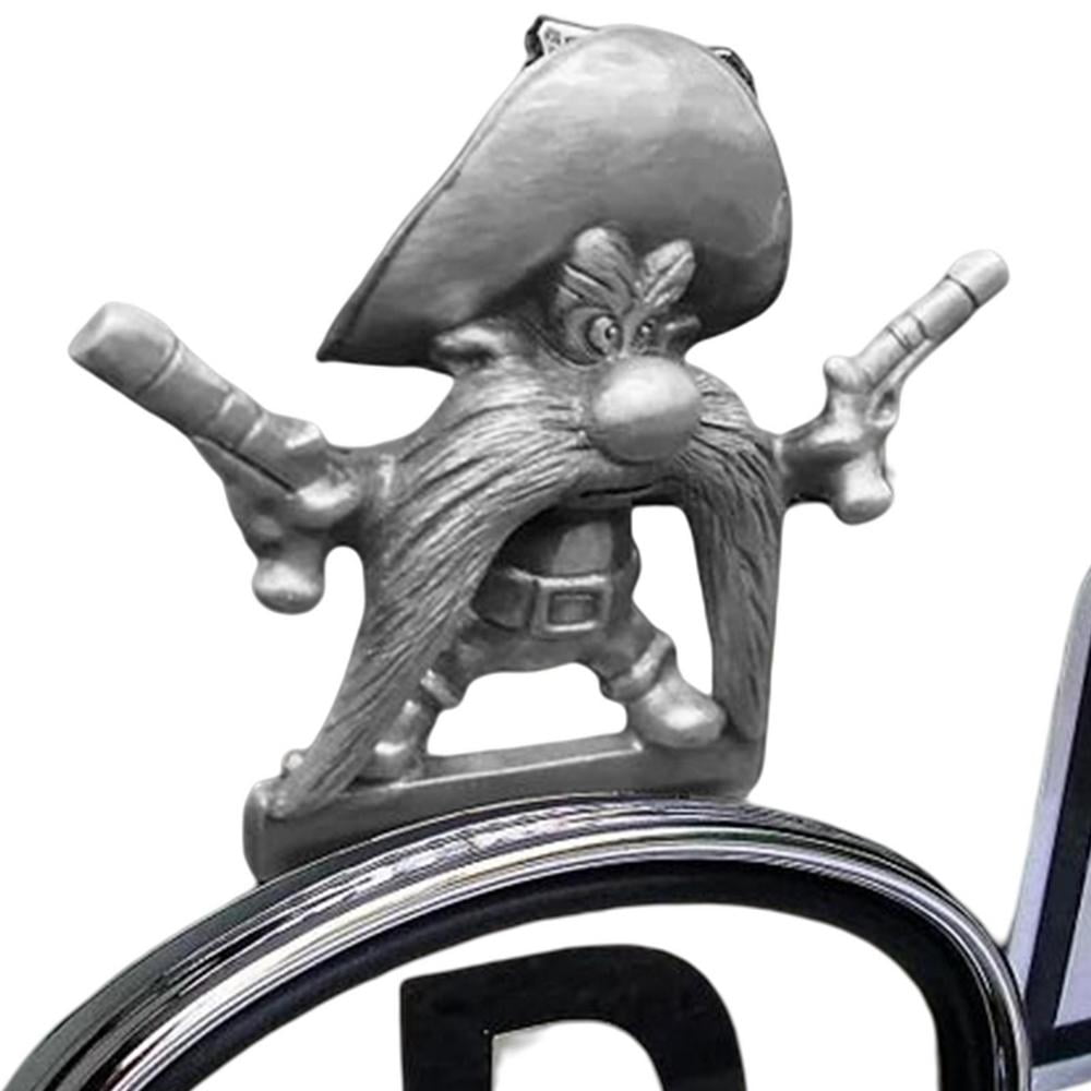 Hood Ornament Cartoon Coyote Rocket/Gunner Car Hood Decoration Resin ...