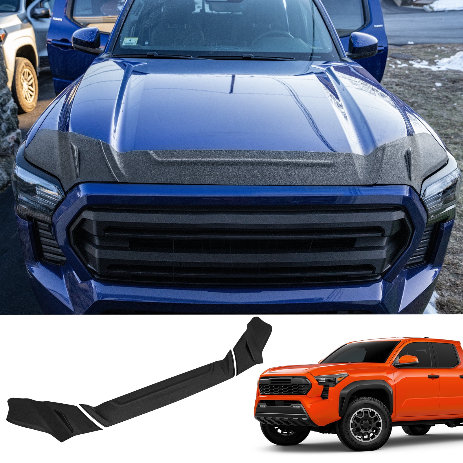 Hood Protector for 2024 2025 Toyota Tacoma 2025 Toyota 4Runner 3PCS ABS ...