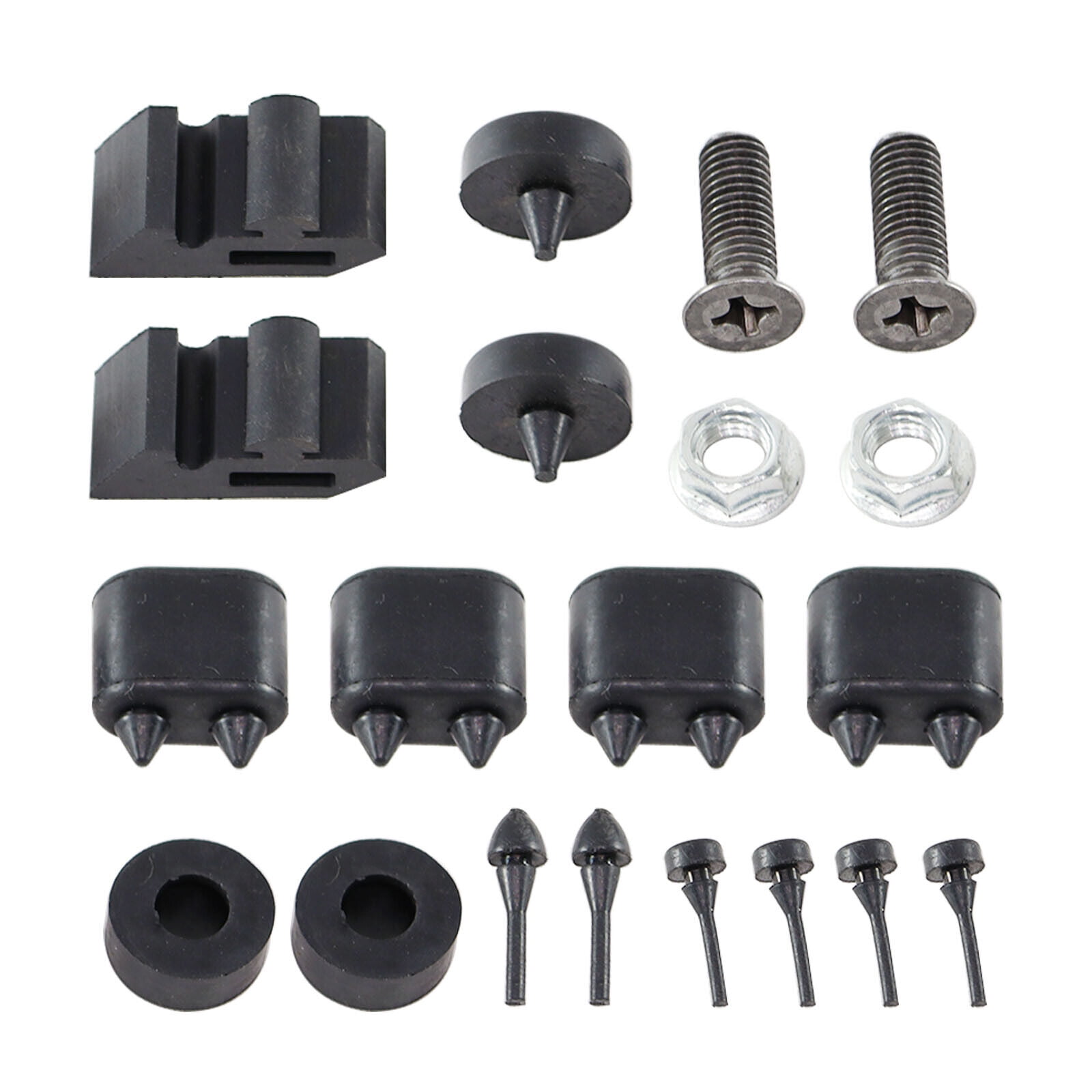 Hood Stop Bumper Set, 20PCS Rubber Stopper & Hood Adjusters Kit for ...