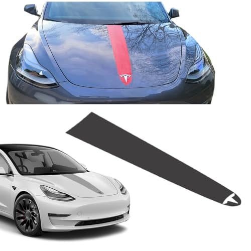 Hood Stripe decal graphics compatible with Tesla Model 3 Model Y 2011 ...