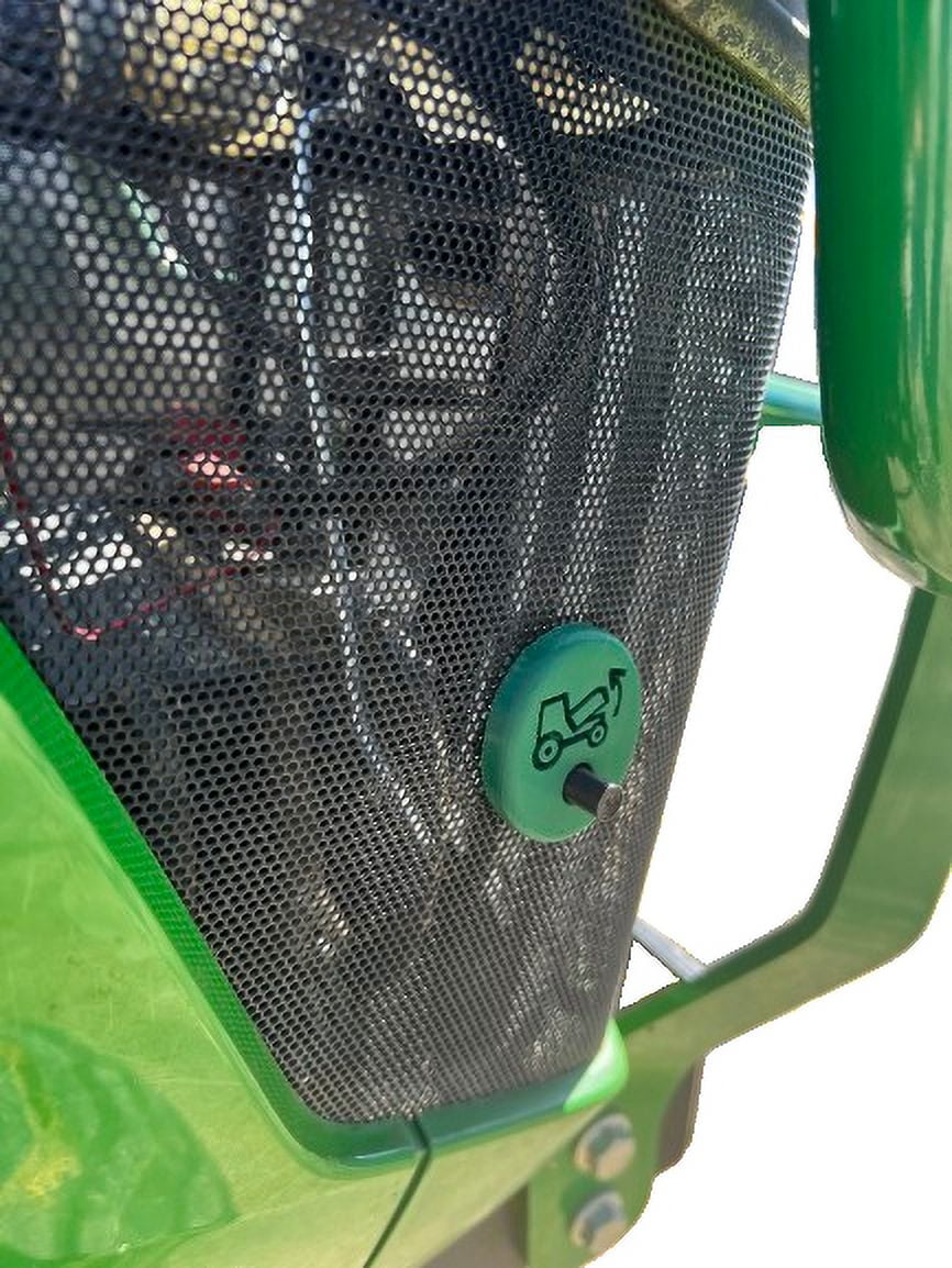 Hood release for John Deere compact tractors Green Mount / Black Button ...