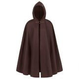 Hooded Cape Shawl Robe for Men Halloween and Themed Events - Walmart.com