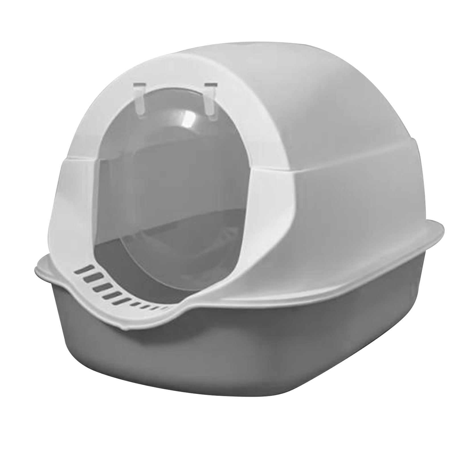 Hooded Cat Litter Box Odour Barrier Splash Proof Giant Enclosed Cat ...