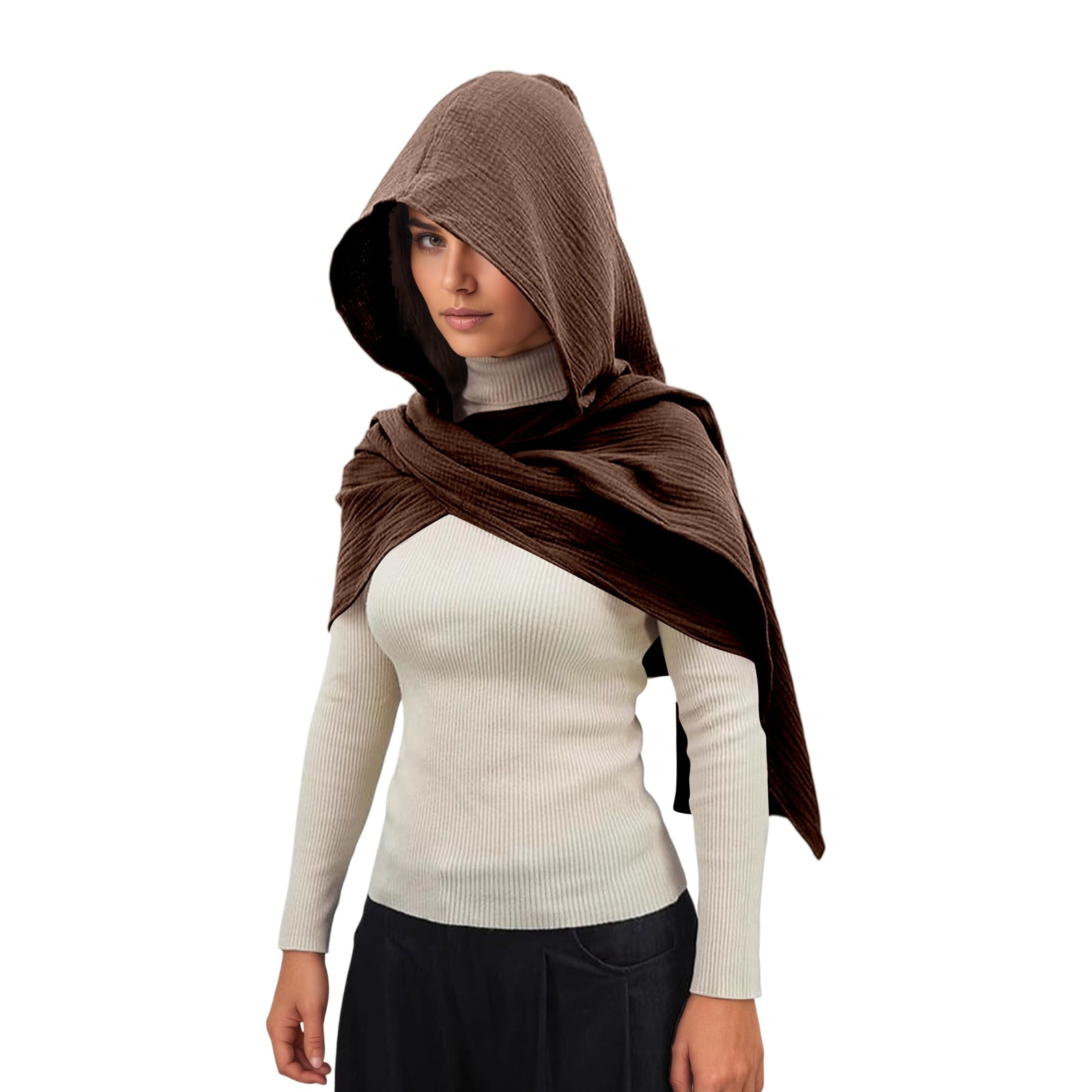 Hooded Cloak Cape Shawl Wrap Cowl Fair Attire Accessory - Walmart.com