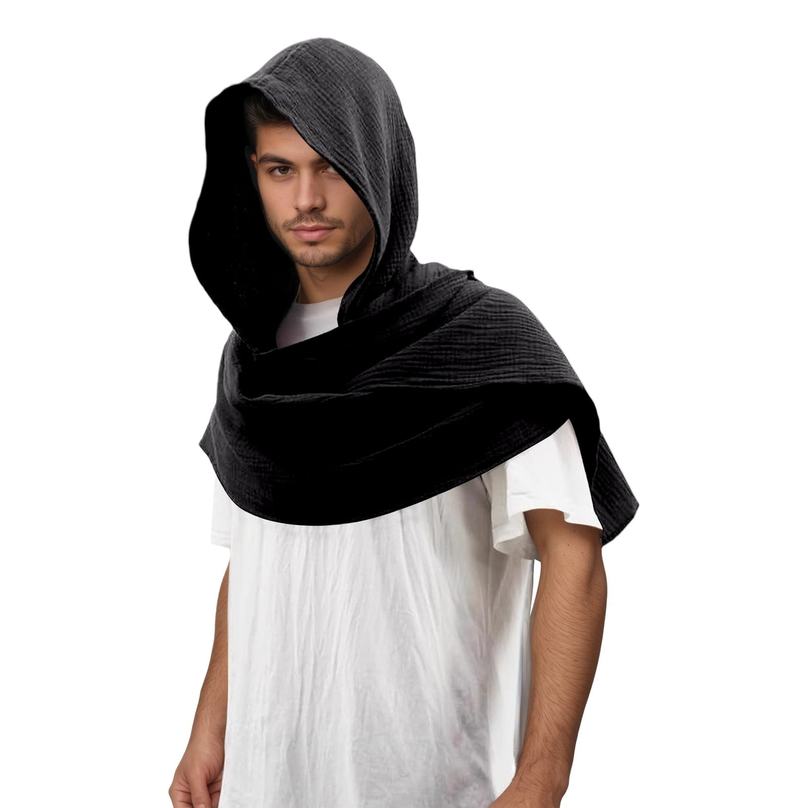 Hooded Cloak Cape Shawl Wrap Cowl Fair Attire Accessory - Walmart.com
