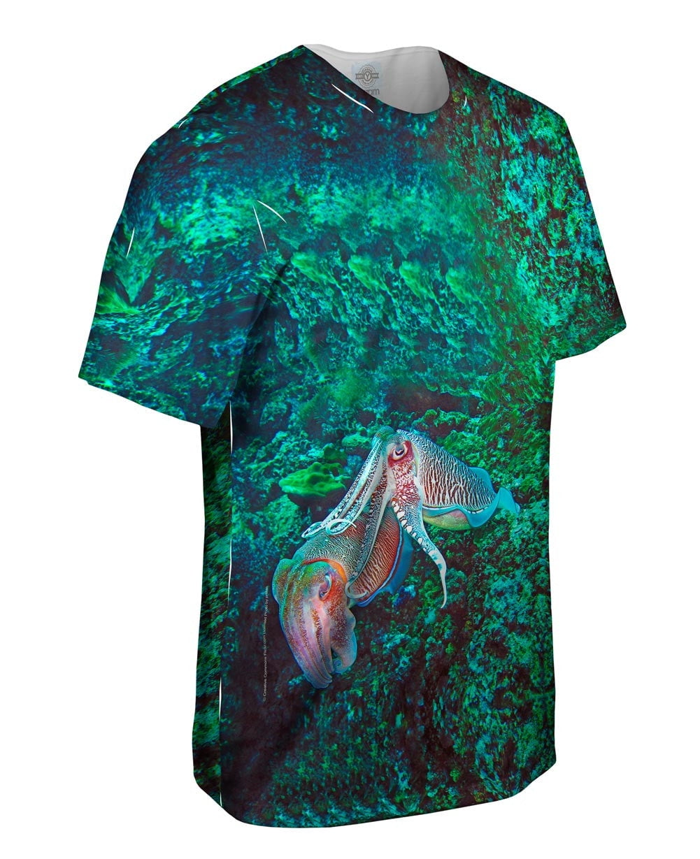 Hooded Cuttlefish Squid Underwater Mens T-Shirt All Over Print ...