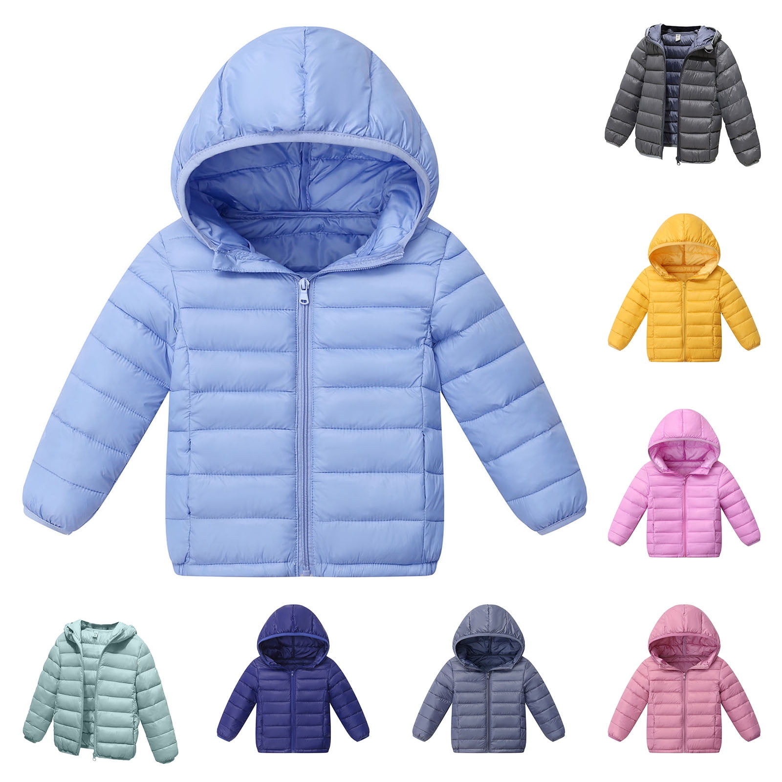 Hooded Jacket for Boys Girls with Pockets Unisex Toddler Children 4 ...
