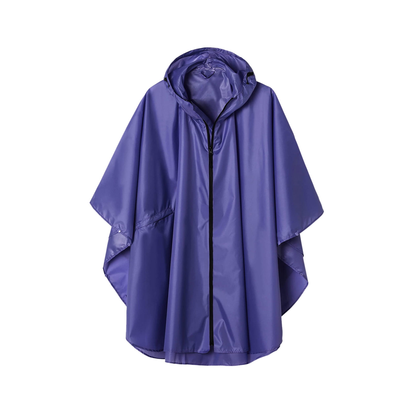 Hooded Rain Poncho for Adults Waterproof Lightweight Rain Coat Men ...