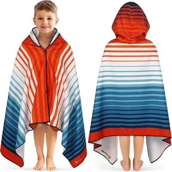 Hooded Towel, Absorbent Quick Dry Beach Bath Towel, Swim Surf Poncho ...