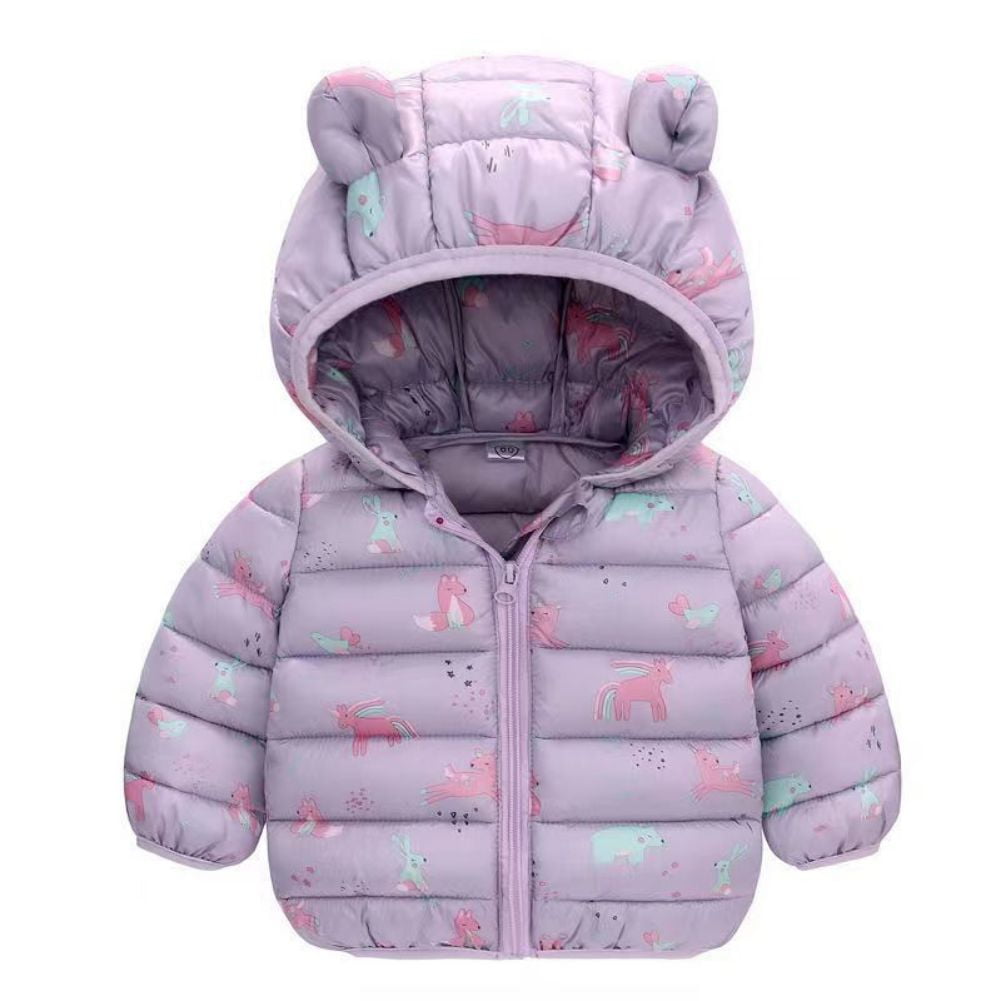 Hooded Winter Coats for Little Kids Padded Light Puffer Jacket for Baby Boys Girls,Toddlers ...