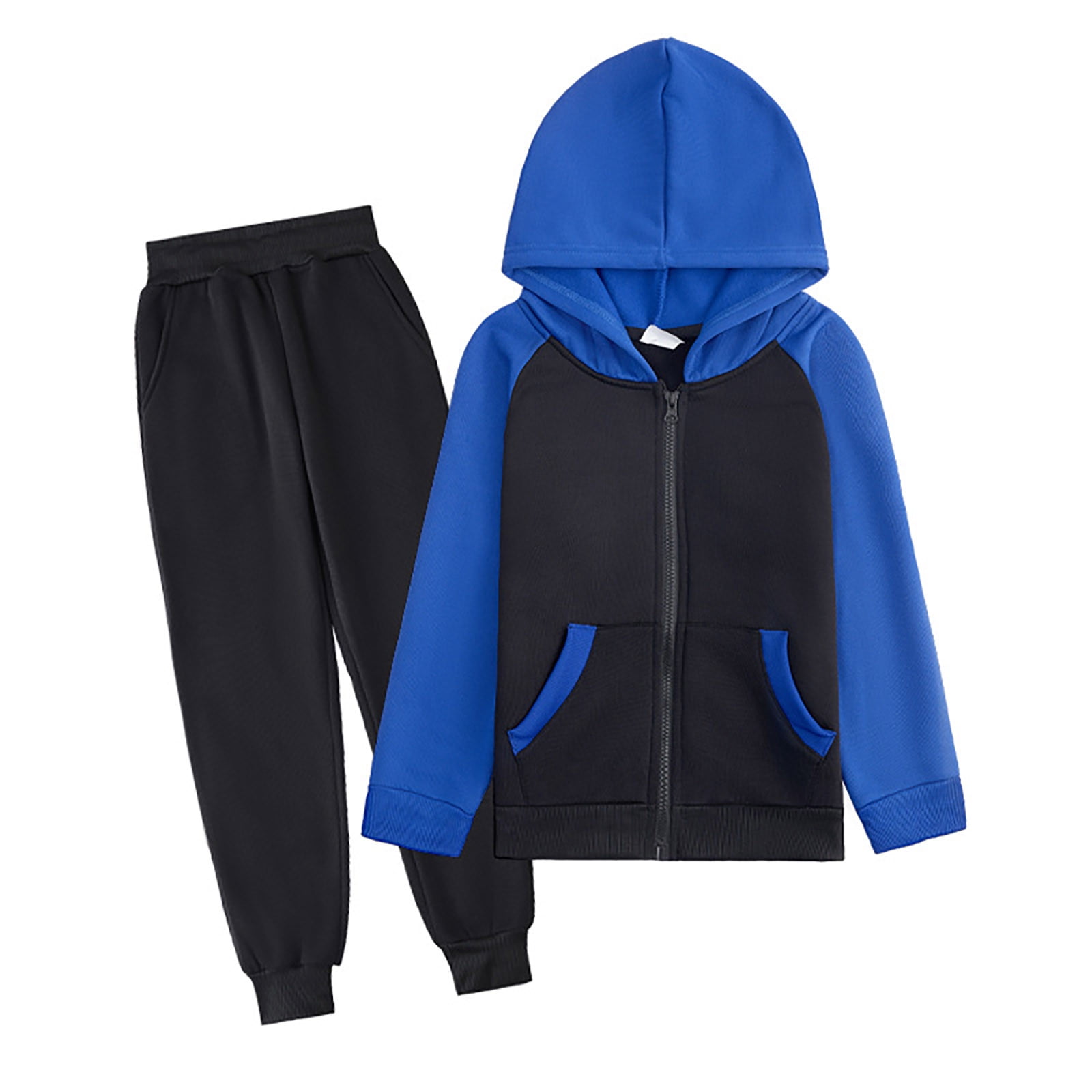 Hoodie and Sweatpants Set for Boys Zip Up Stripe Hoodies for Boys 10-12 ...