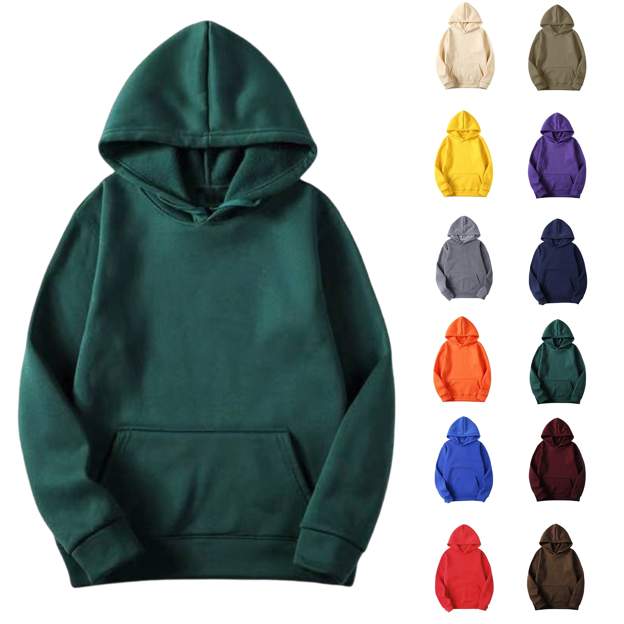 Hoodie for Man Casual Fashionable Long Sleeved Hooded Pocket Top Long ...