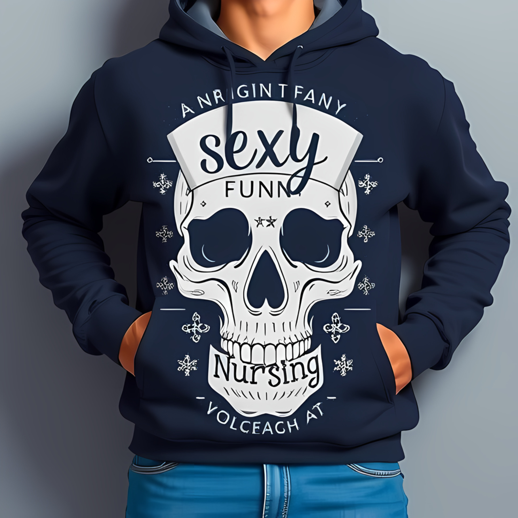 Hoodie for Nurses - "Sexy Funny Nursing" Design Edgy & Playful Perfect ...