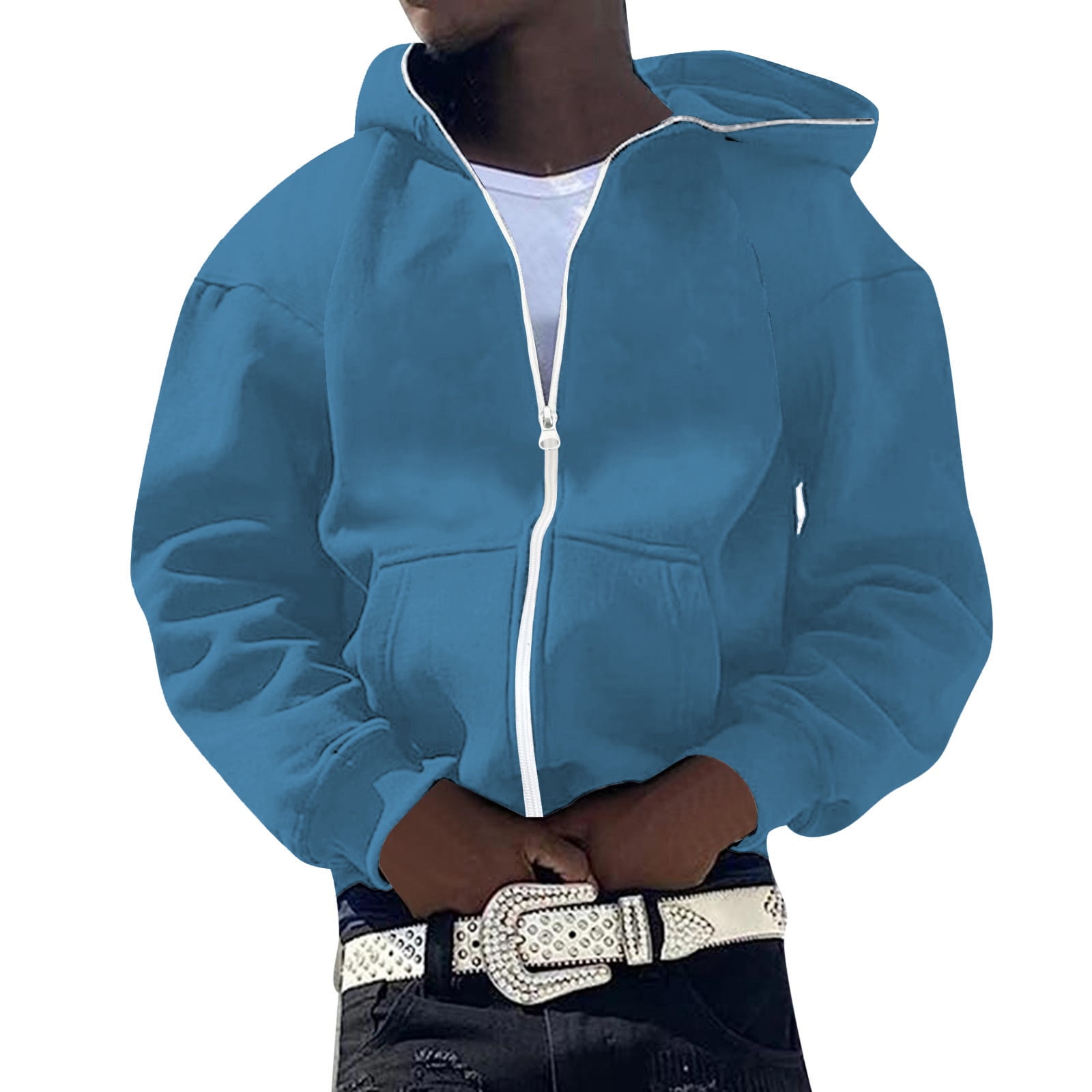 Hoodies For Men Hooded Sweater Personality Trend Embroidery Hip Hop ...