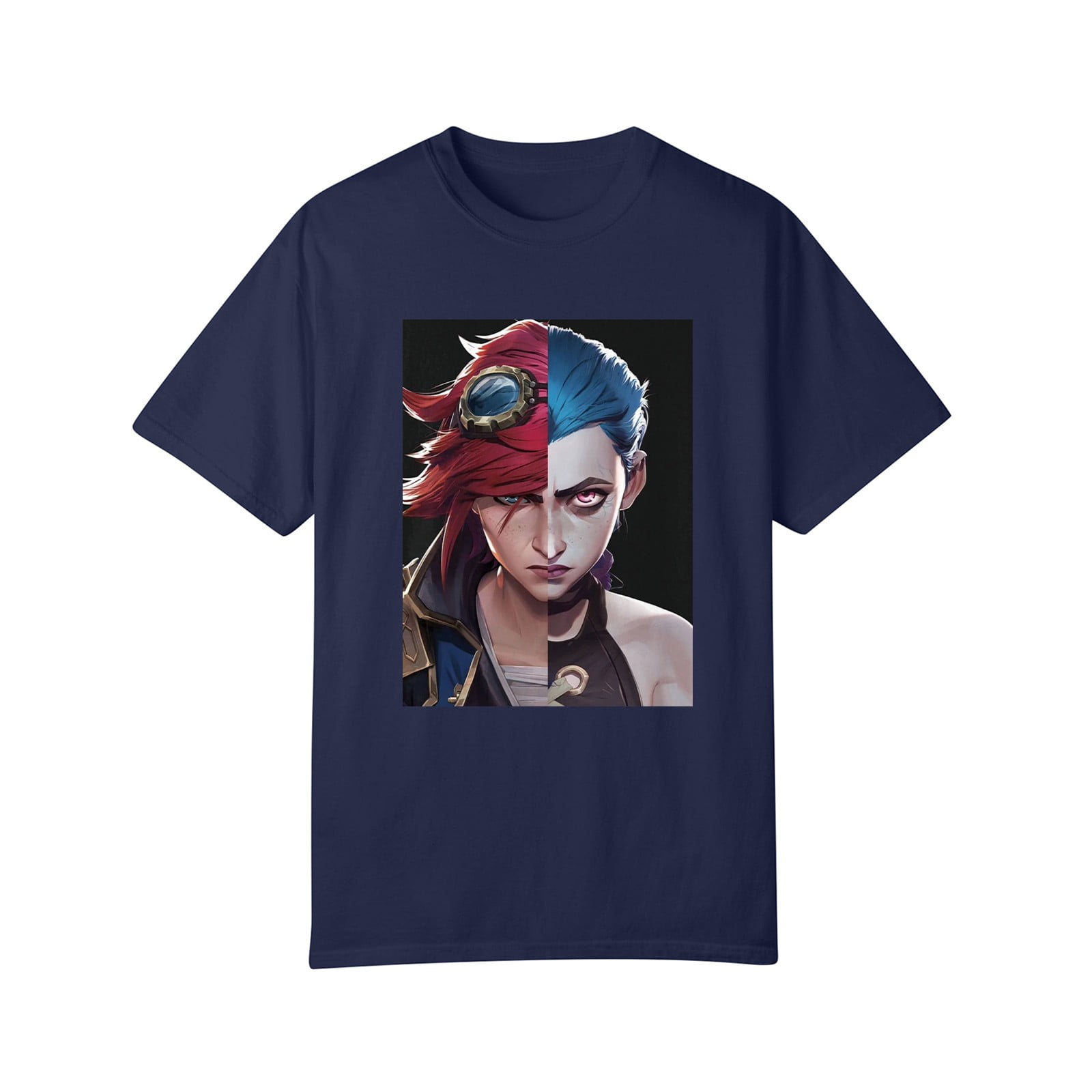 Arcane league of legends jinx arcane Women's Arcane Printed Neck Short ...