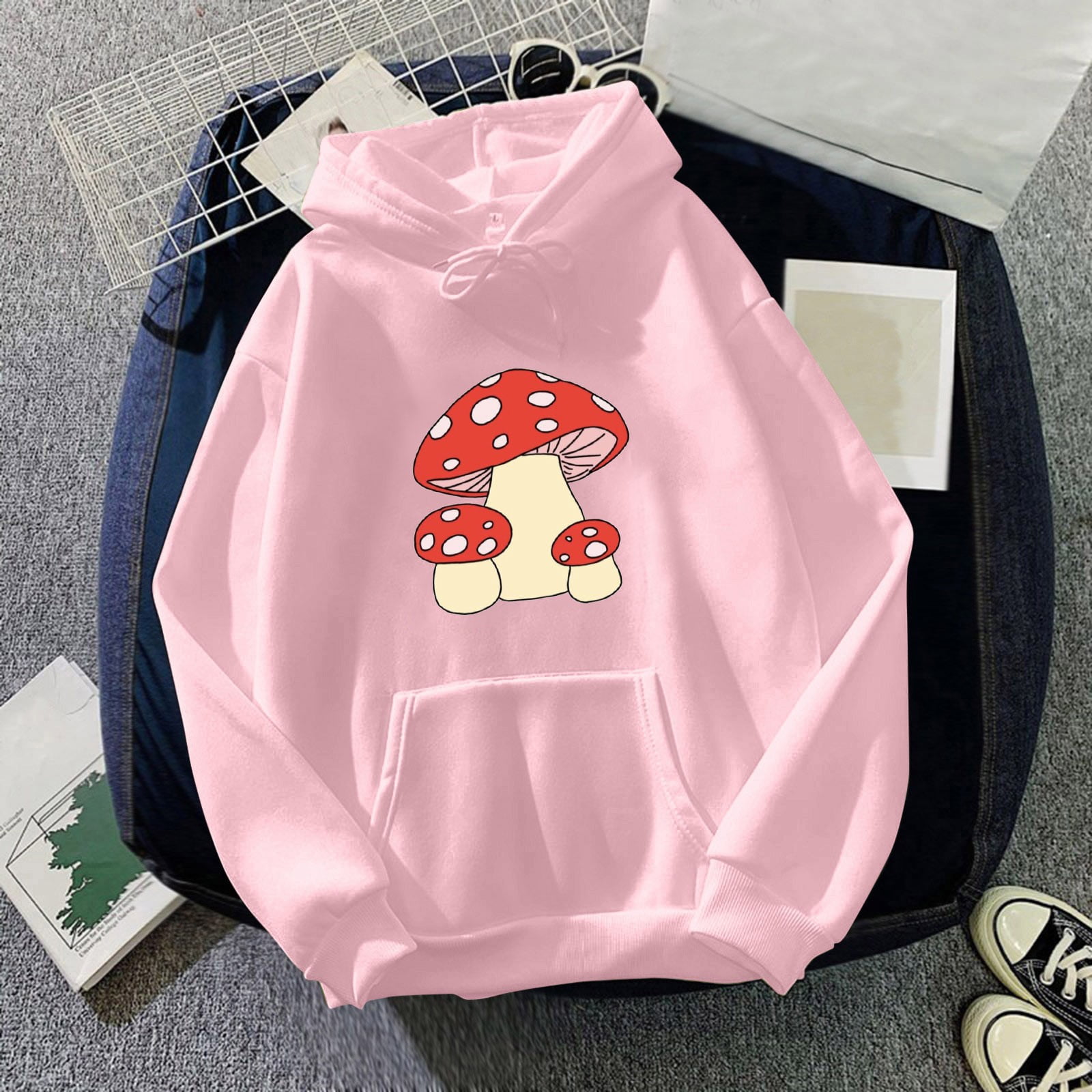 Hoodies For Teens Boys Womens Cute Frog Sweatshirt Kawaii Mushroom ...