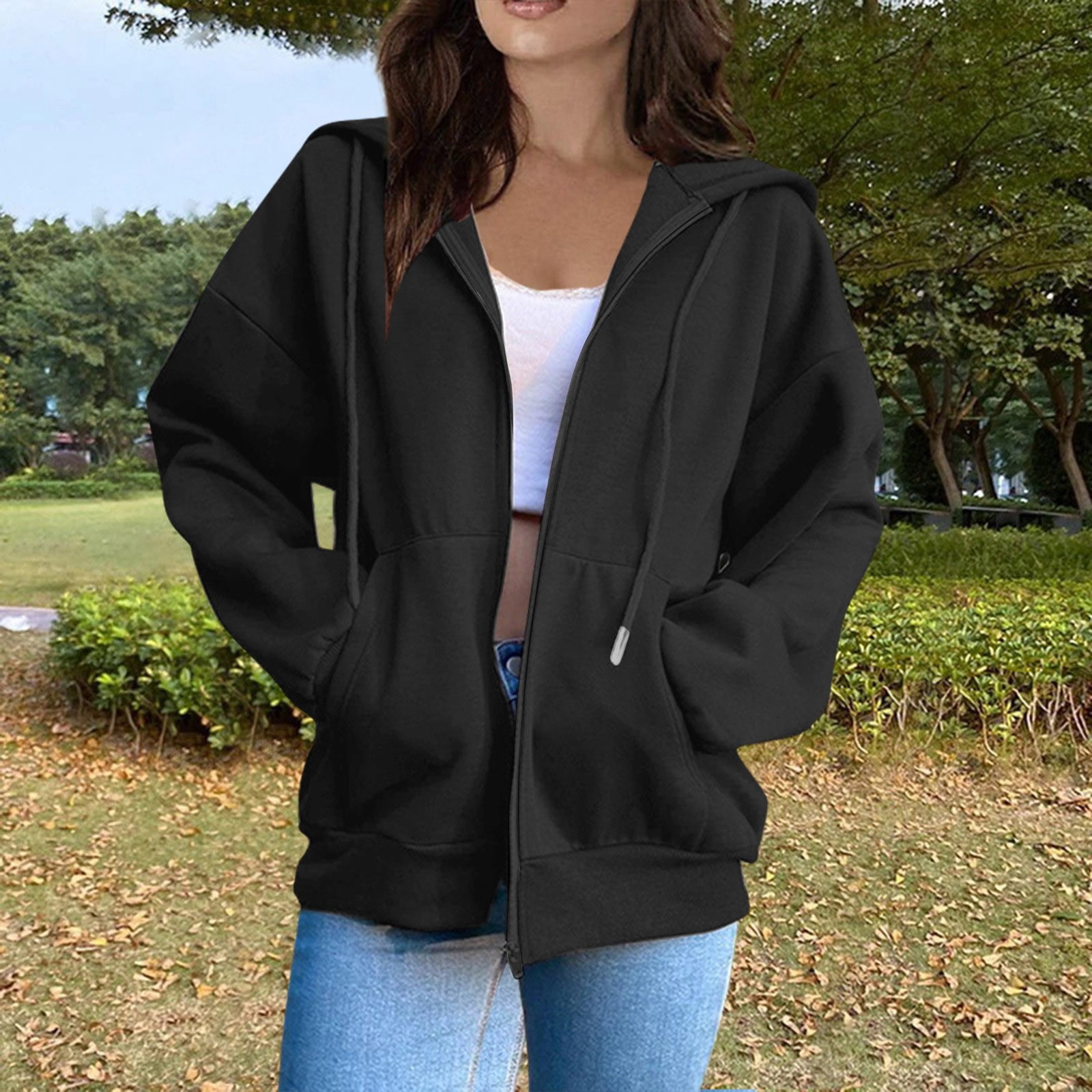 Hoodies For Women Sweatshirt Fall Fashion Clothing 2026 Long Sleeve ...
