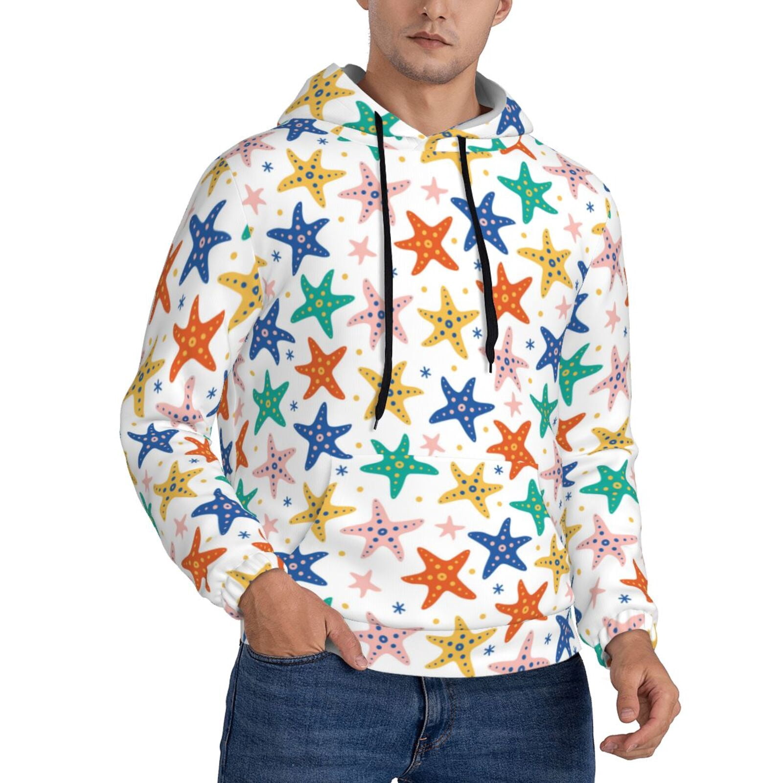 Hoodies for Men - Colorful Starfis Long Sleeve Comfrt Men'S Fashion ...