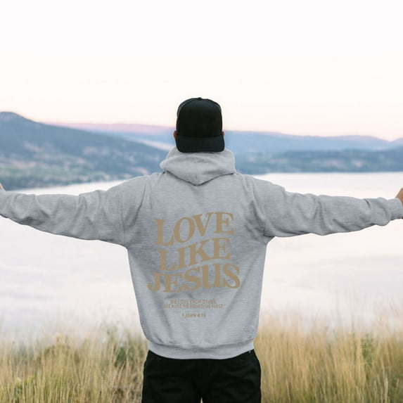 Hoodies For Men Letter Print Solid Casual Loose Fit Hooded Sweatshirts ...