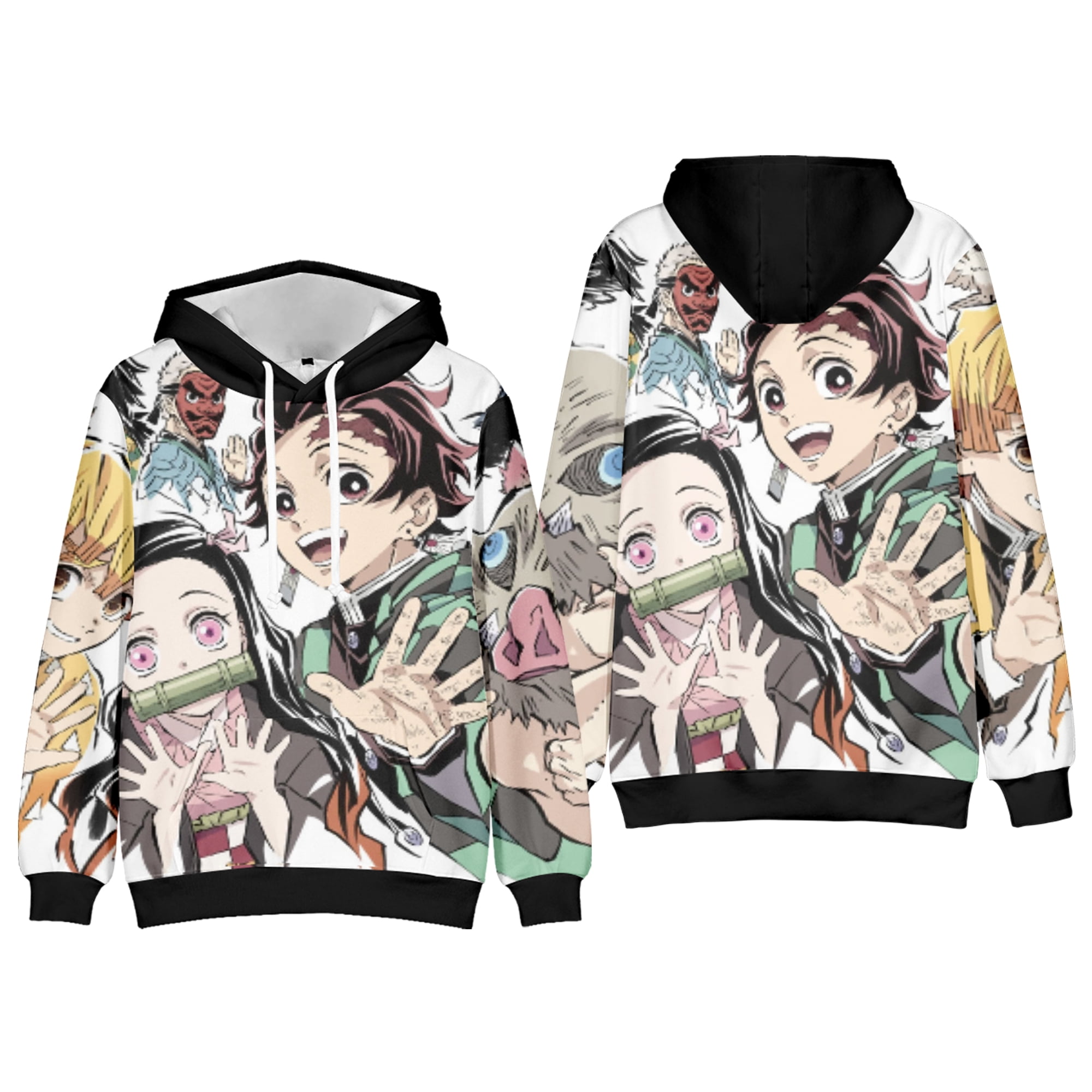 Hoodies Men Women Children Kimetsu No Yaiba Demon Slayer Sweatshirt 3D ...