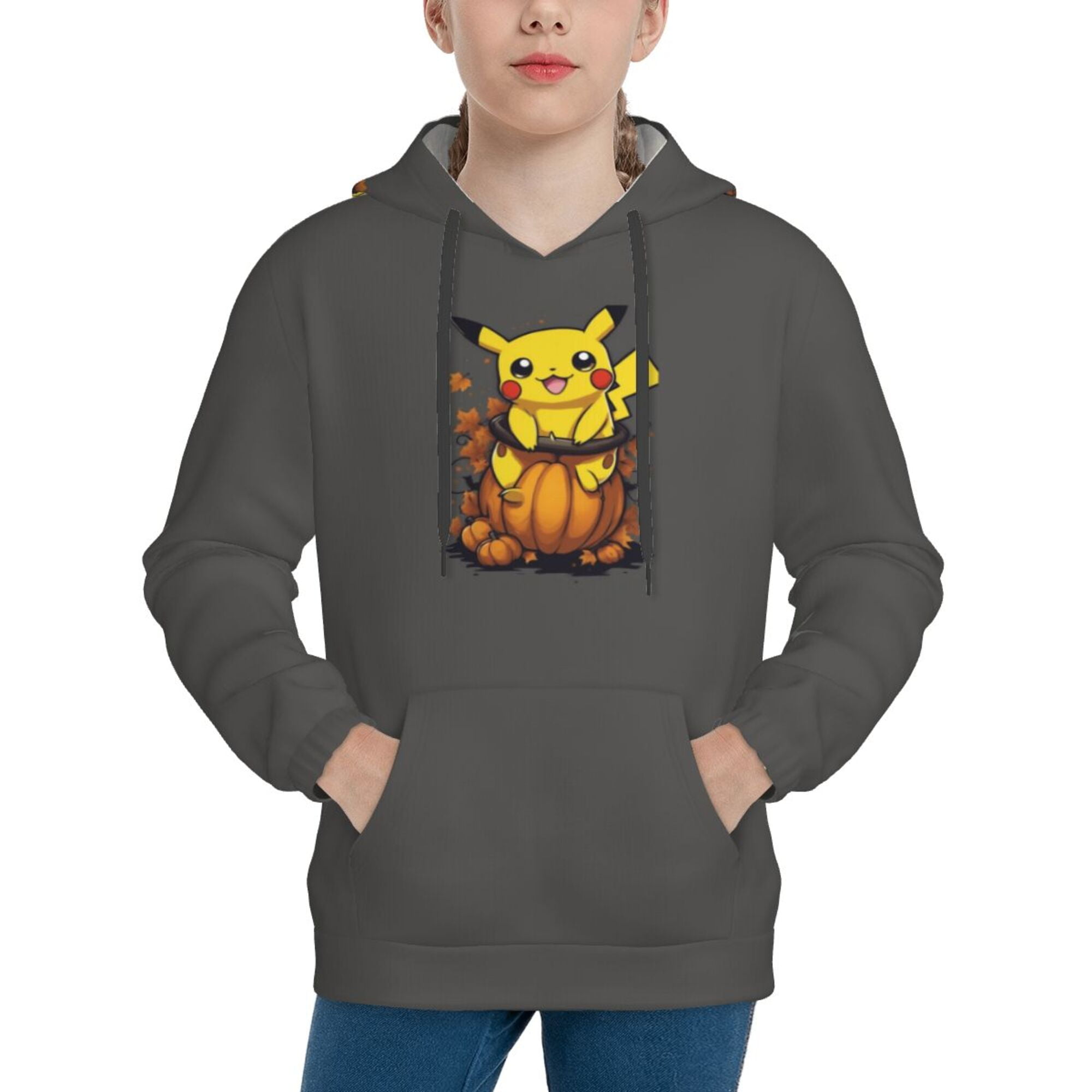 Hoodies Pokémon Pikachu Pullover Jumpers Tops Long Sleeve Hoodie Unisex ...