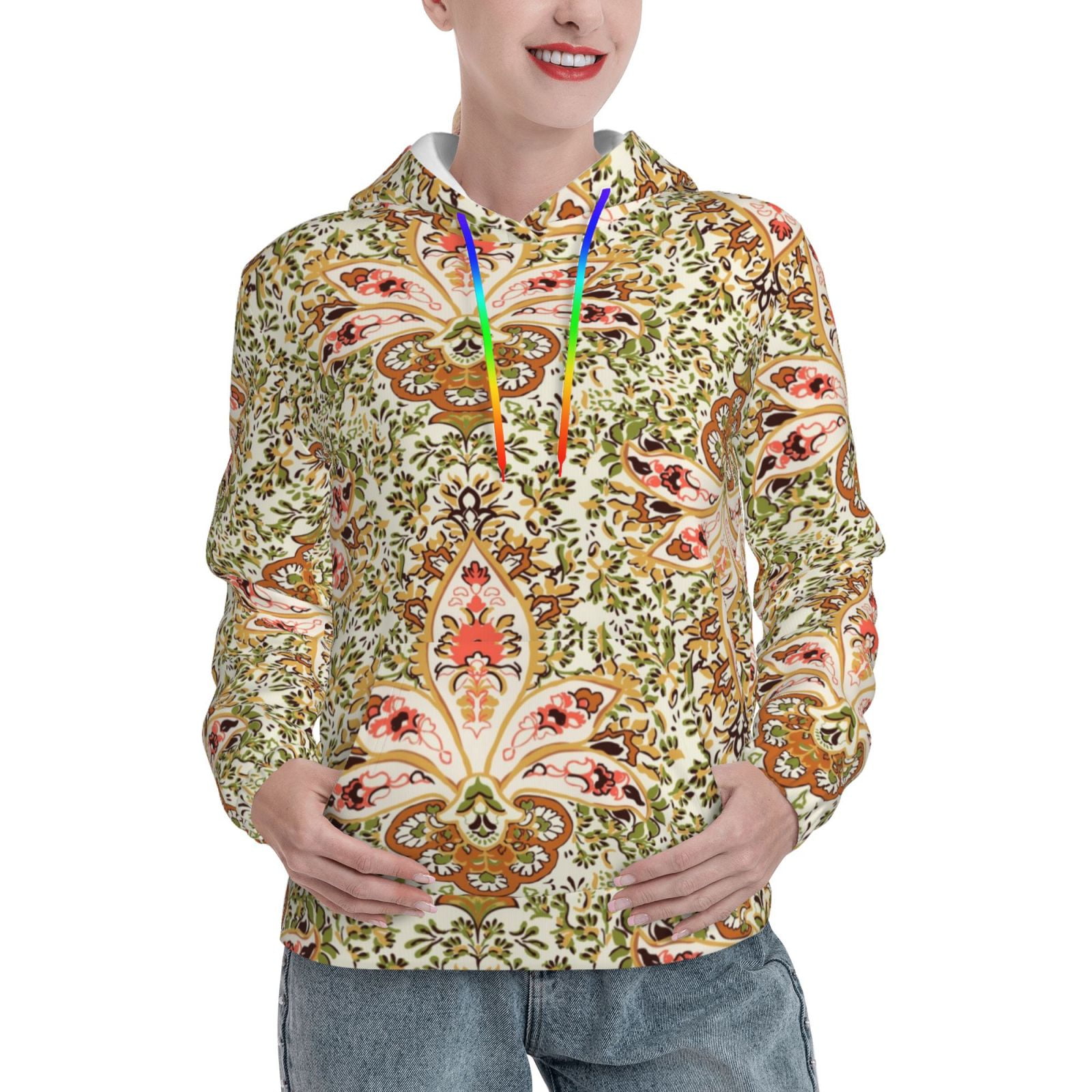 Hoodies for Women - Colorful Paisley Comfrt Women'S Fashion Hoodies ...