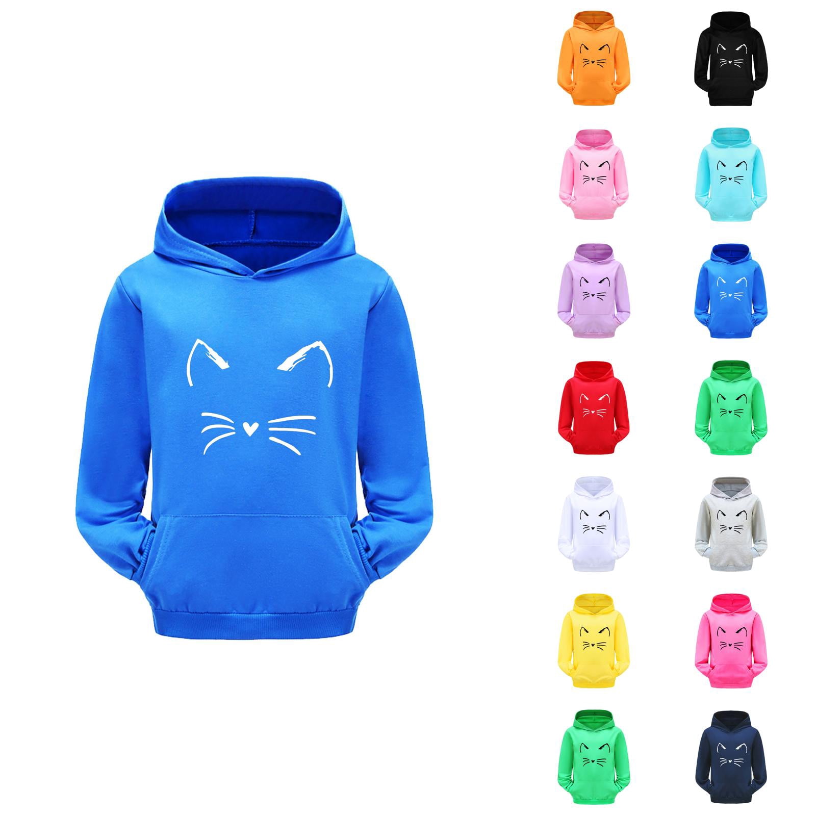 Hoodies for Girls Child Toddler Boys Girls Long Sleeve Cartoon Prints ...