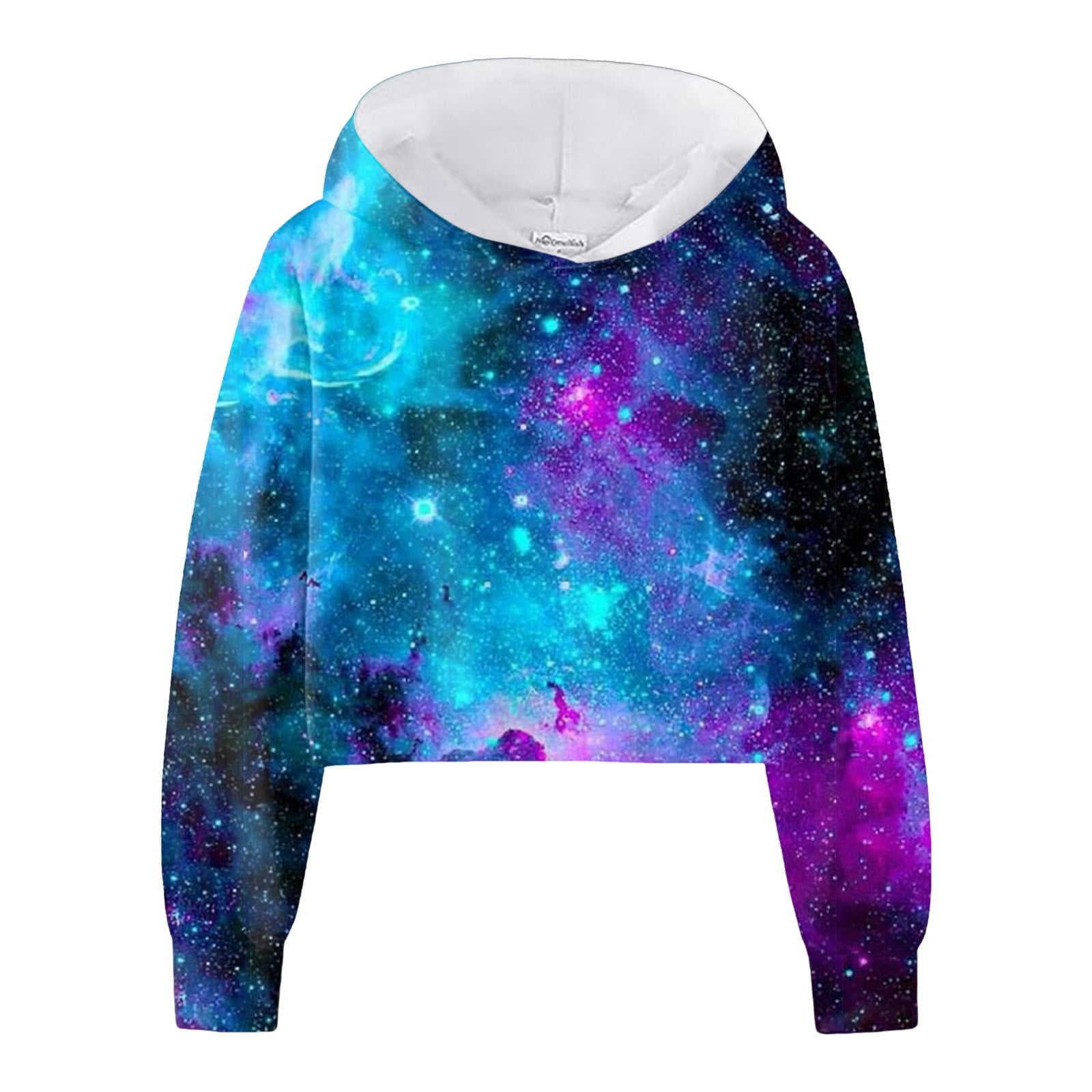 Hoodies for Girls Clearance Kids Crop Tops Girls Hoodies Cute Print ...