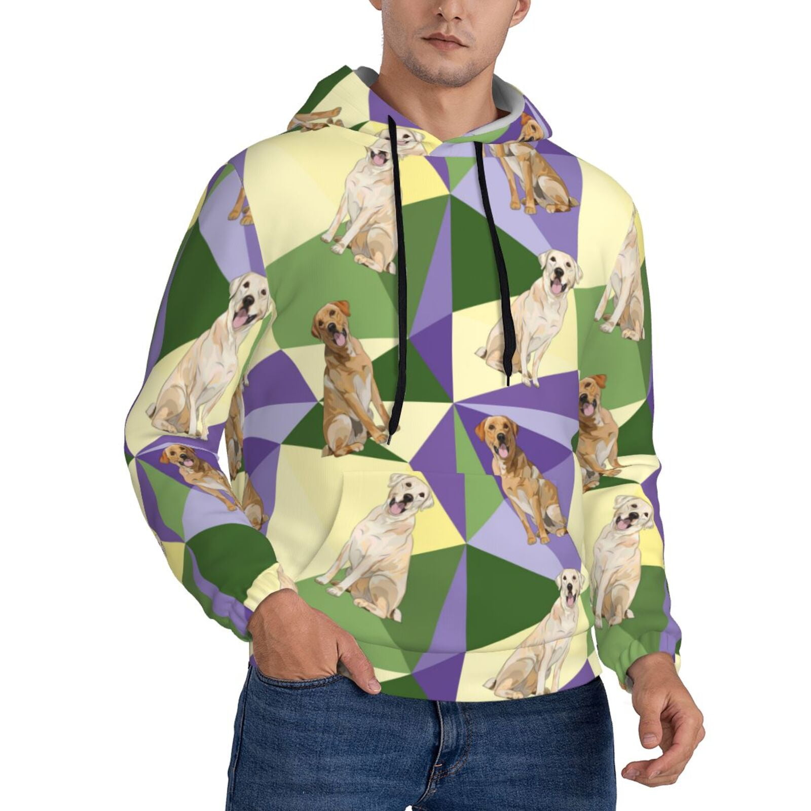 Hoodies for Men Labrador Retriever Dog No.1015 Long Sleeve Casual ...