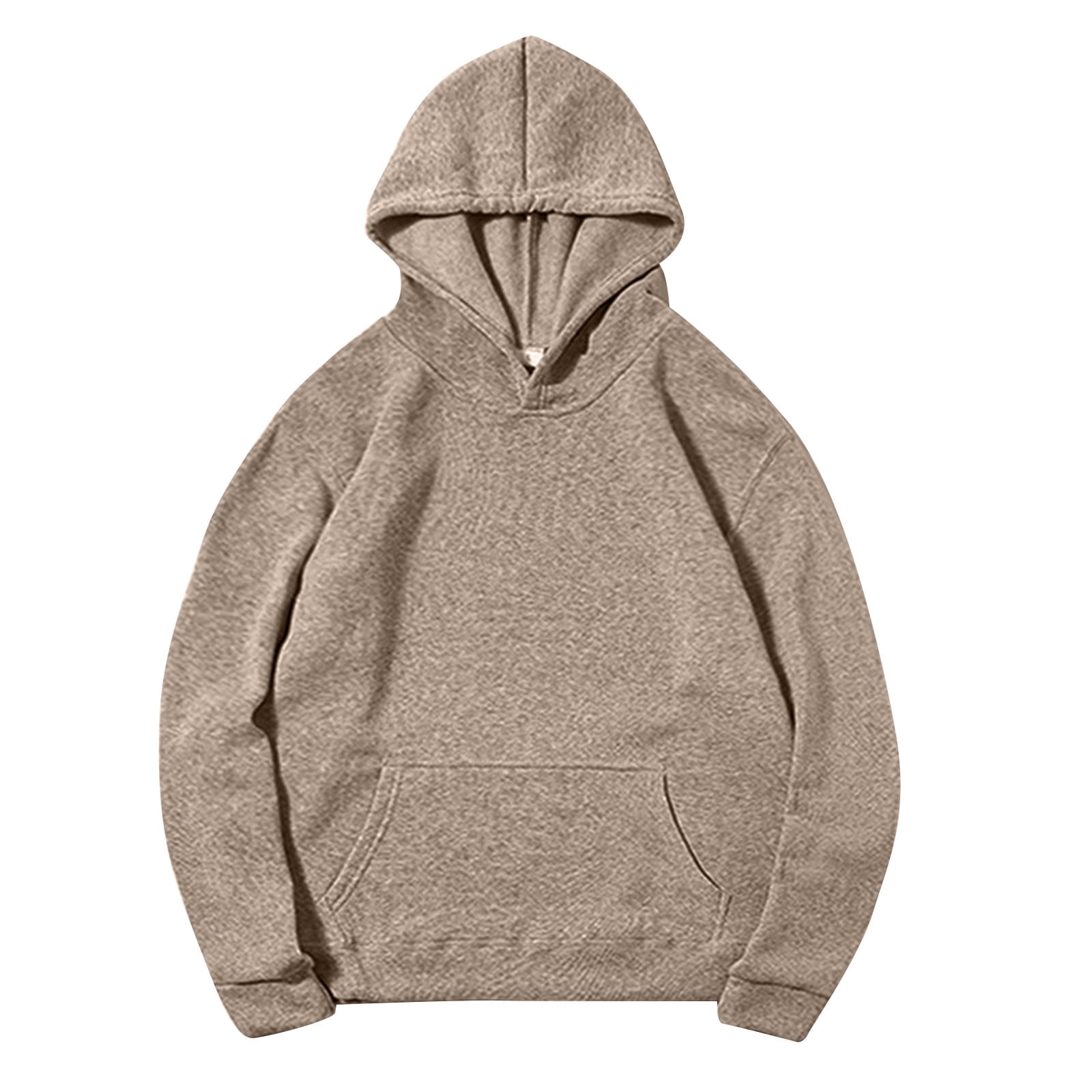 Hoodies for Men Sawvnm Men's Casual Long Sleeve Solid Hoodie ...