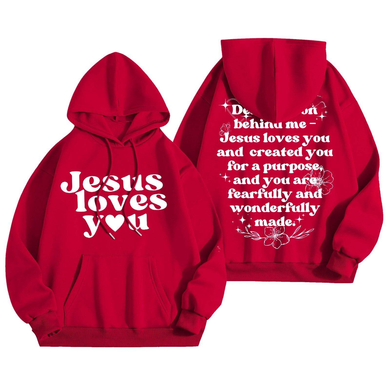 Hoodies for Women Letter Graphic Sweatshirts Valentine's Day ...